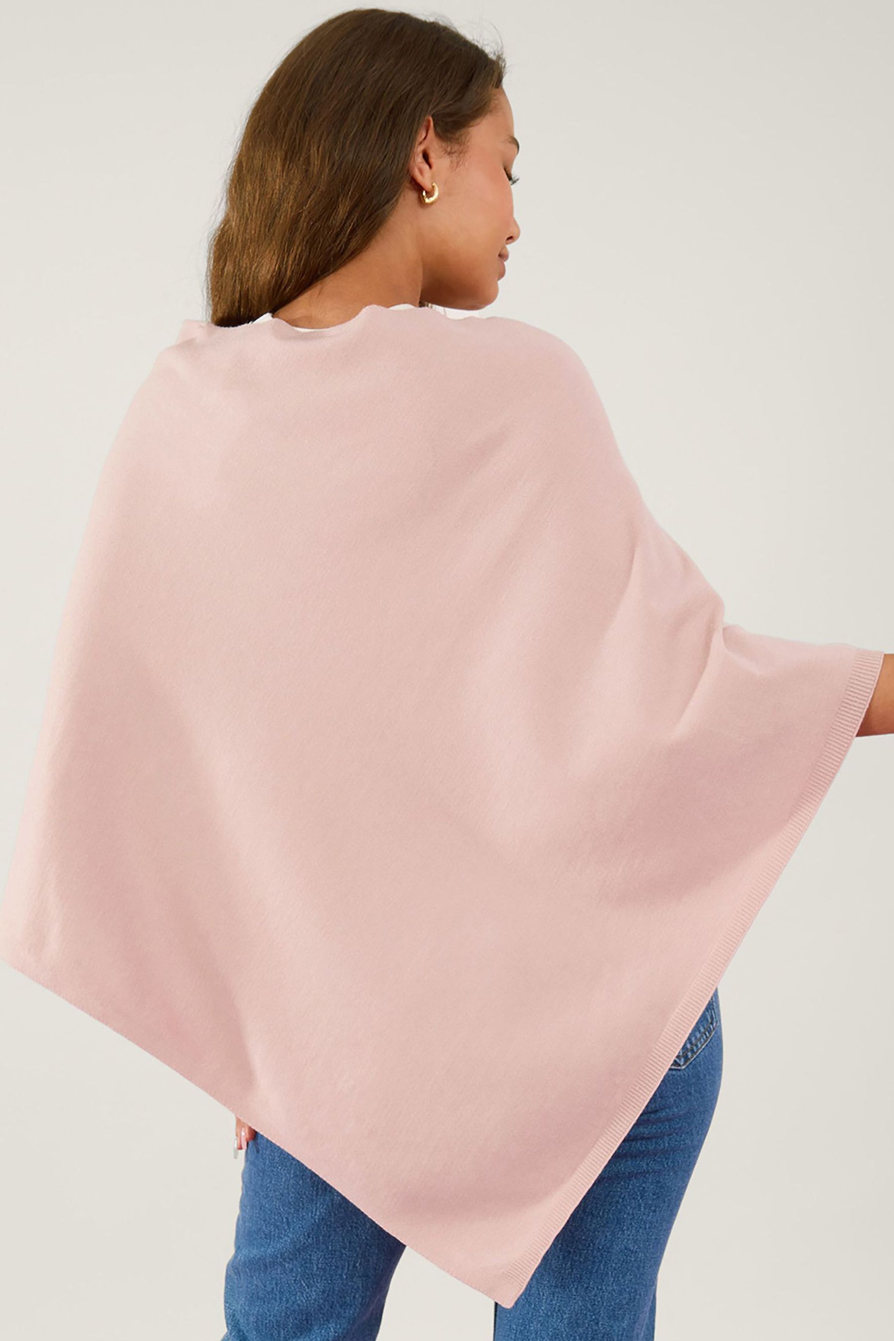Buy Accessorize Pink Knit Poncho from the Next UK online shop