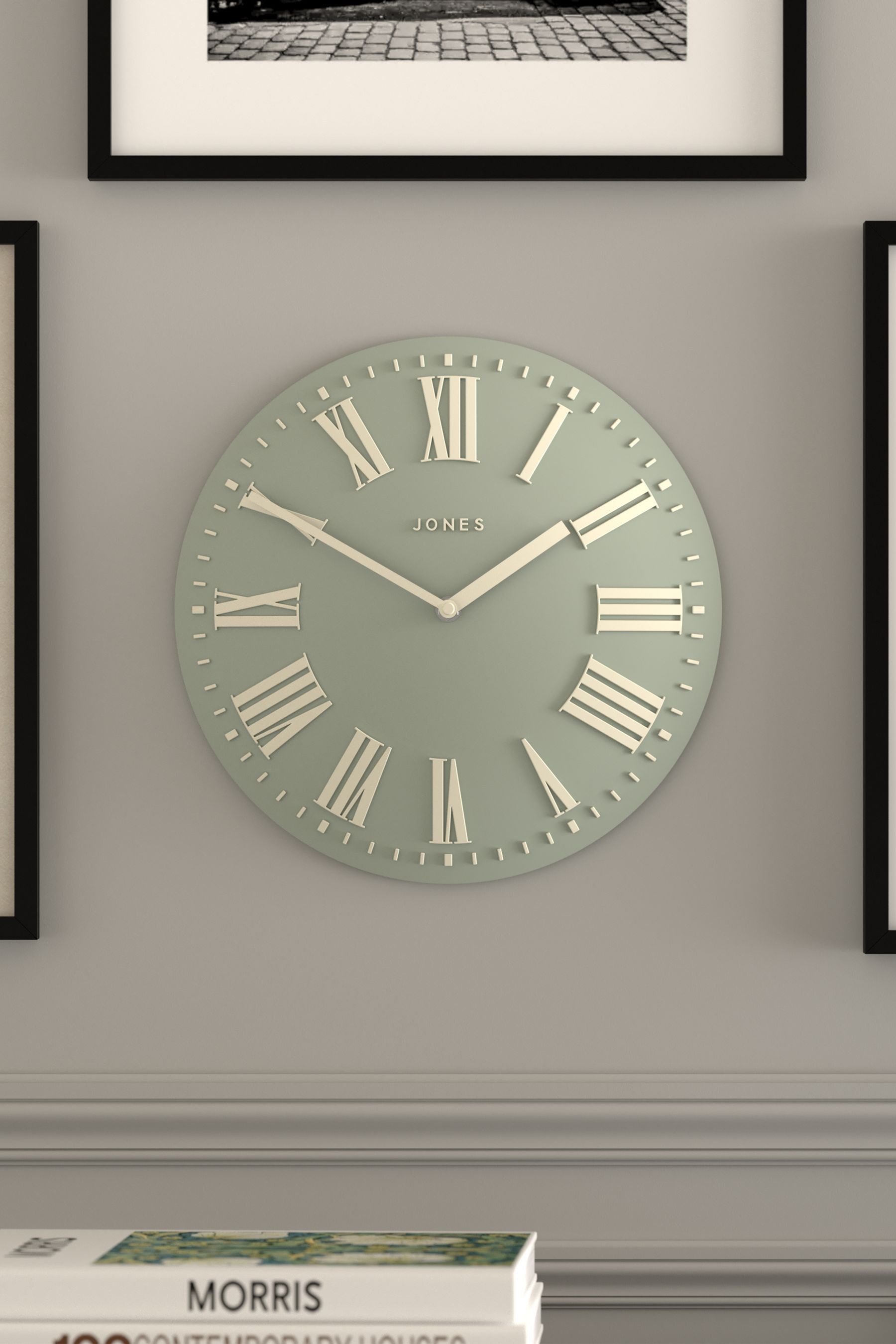 Buy Jones Clocks Sage Green Strand Wall Clock from the Next UK online shop