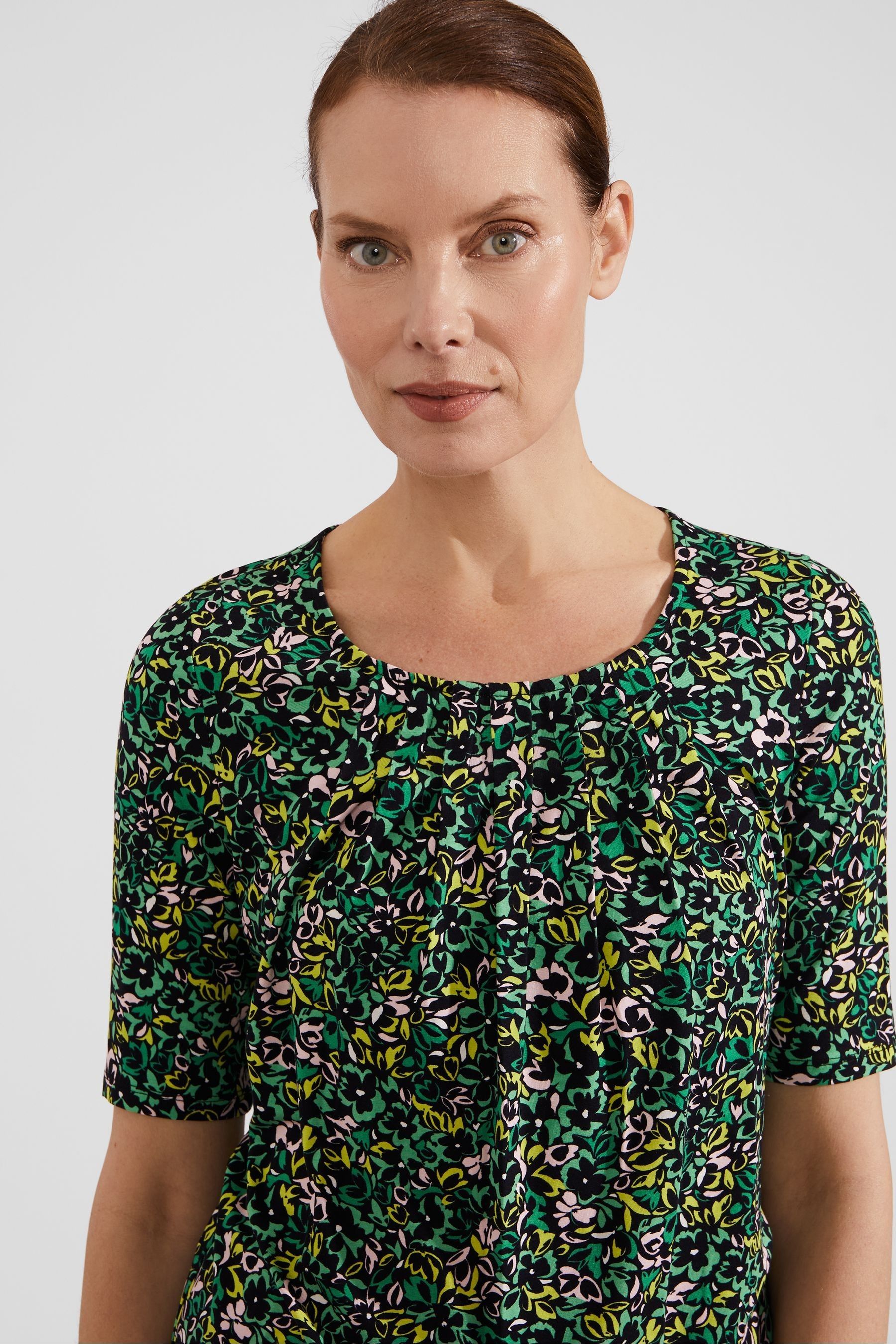 Buy Hobbs Green Jacqueline Print Top from the Next UK online shop