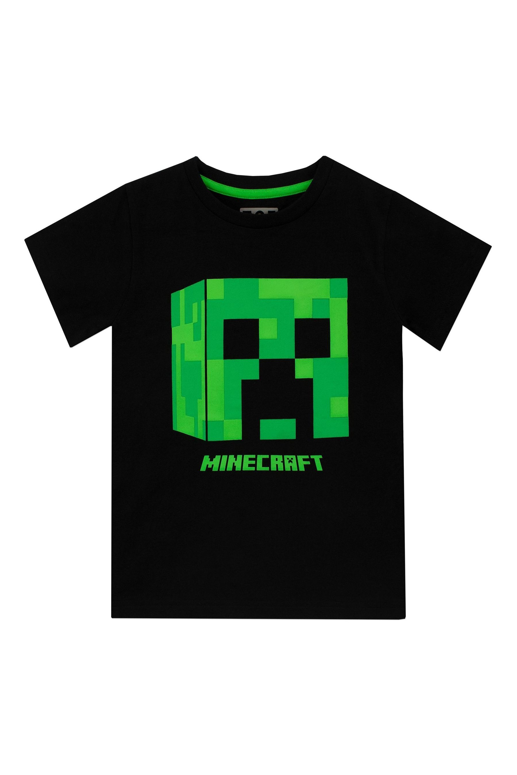 Buy Character Black Minecraft Creeper T-Shirt from the Next UK online shop
