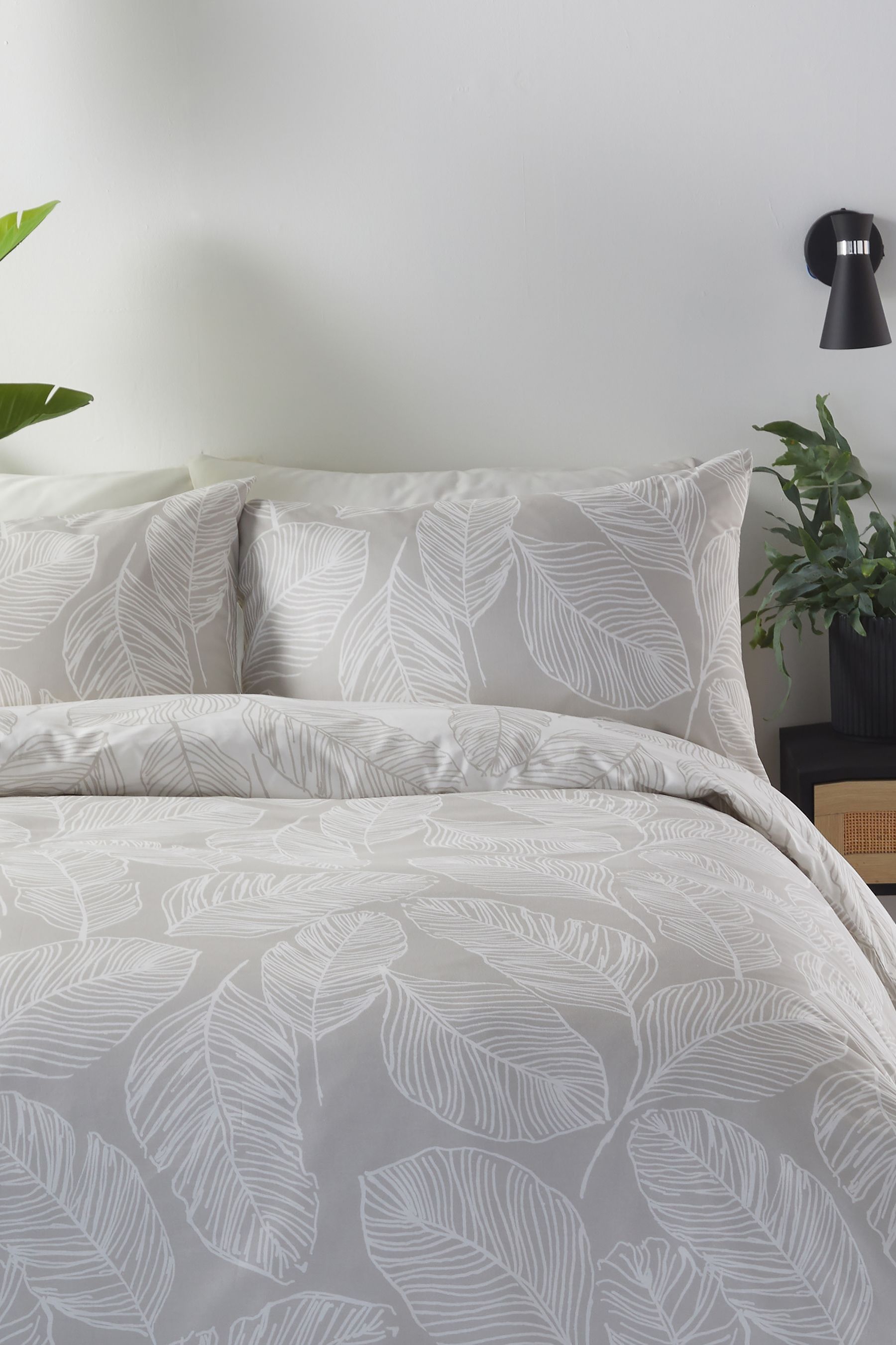 Buy Fusion Natural Matteo Reversible Duvet Cover Set from the Next UK ...