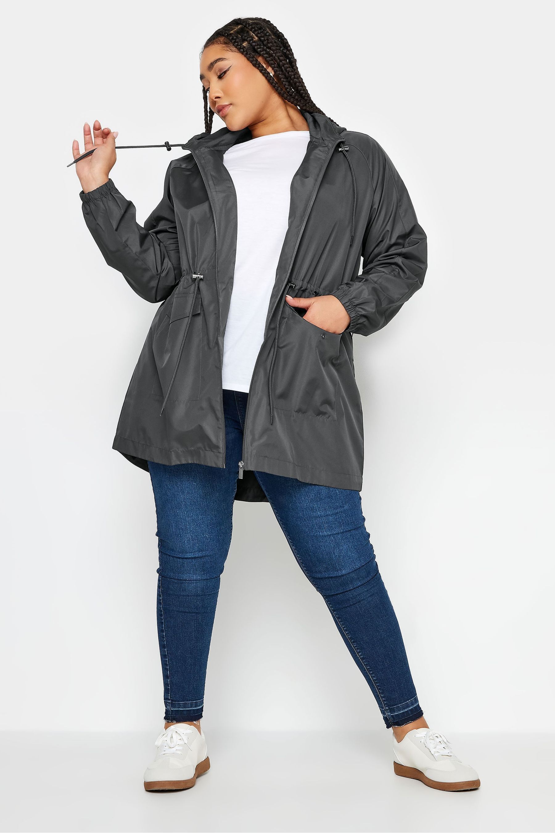 Buy Yours Curve Grey Lightweight Parka from the Next UK online shop