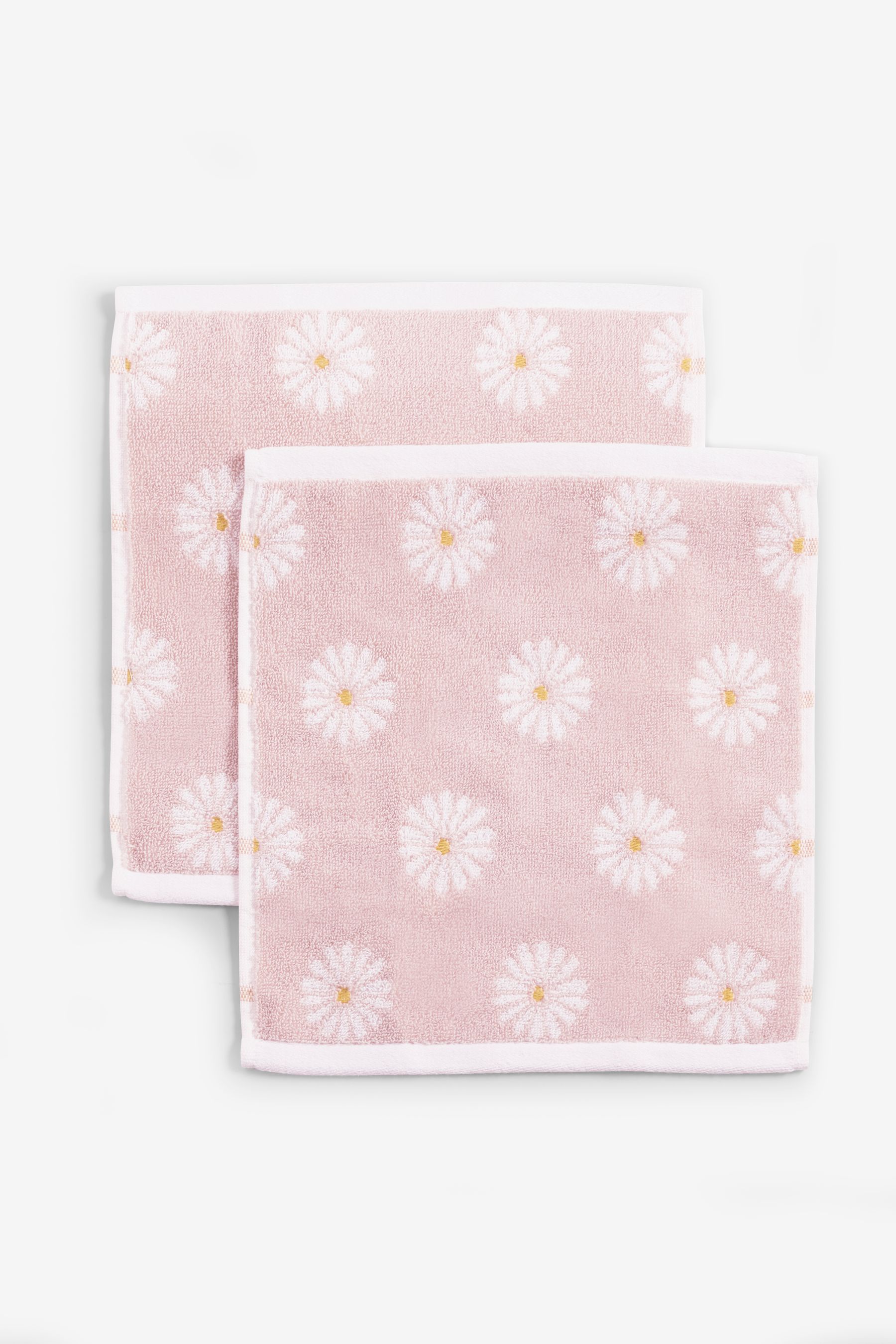 Buy Pink Pink Set of 2 Daisy Face Cloths from the Next UK online shop