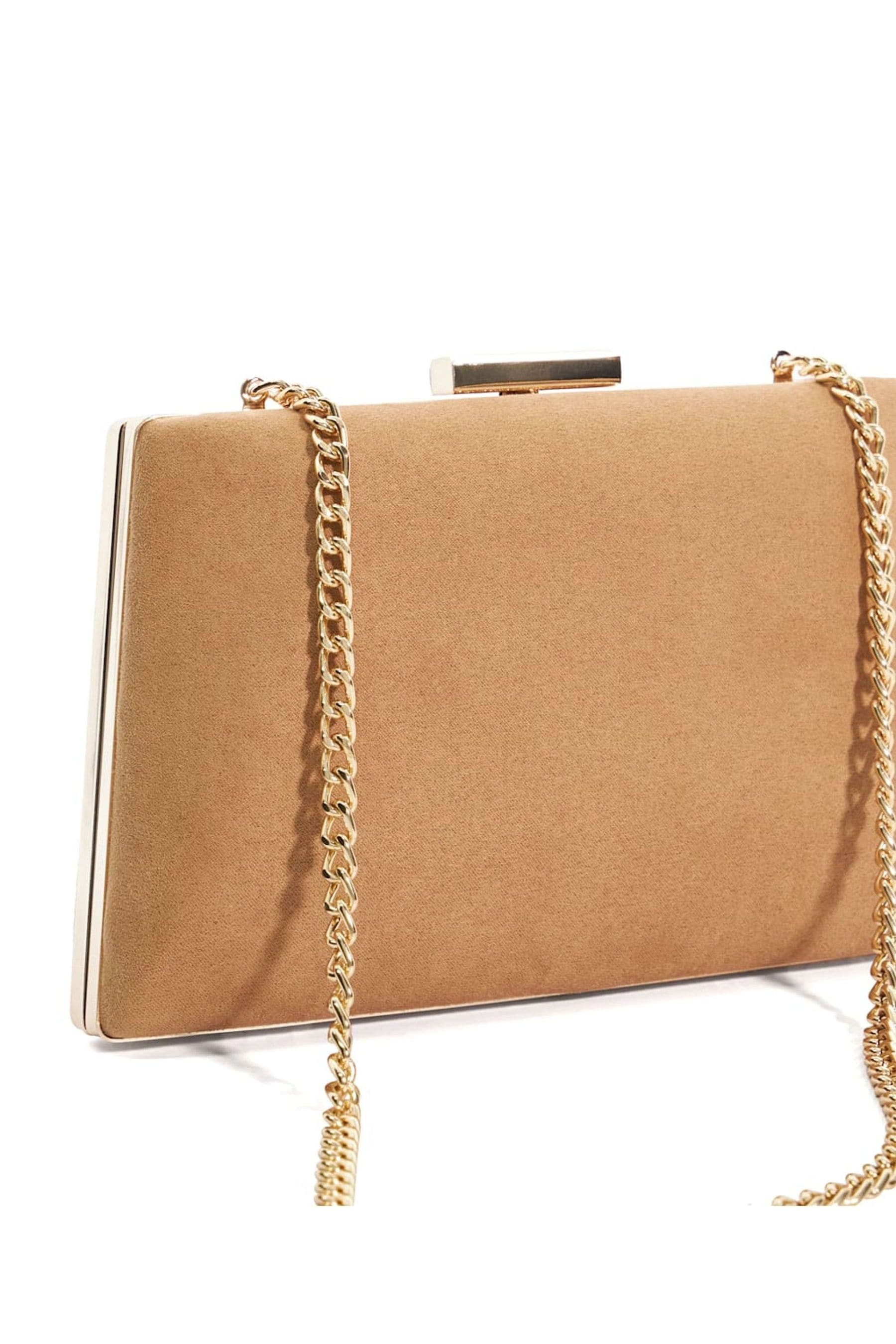 Buy Dune London Brown Bellaria Angled Frame Clutch Bag from the Next UK ...