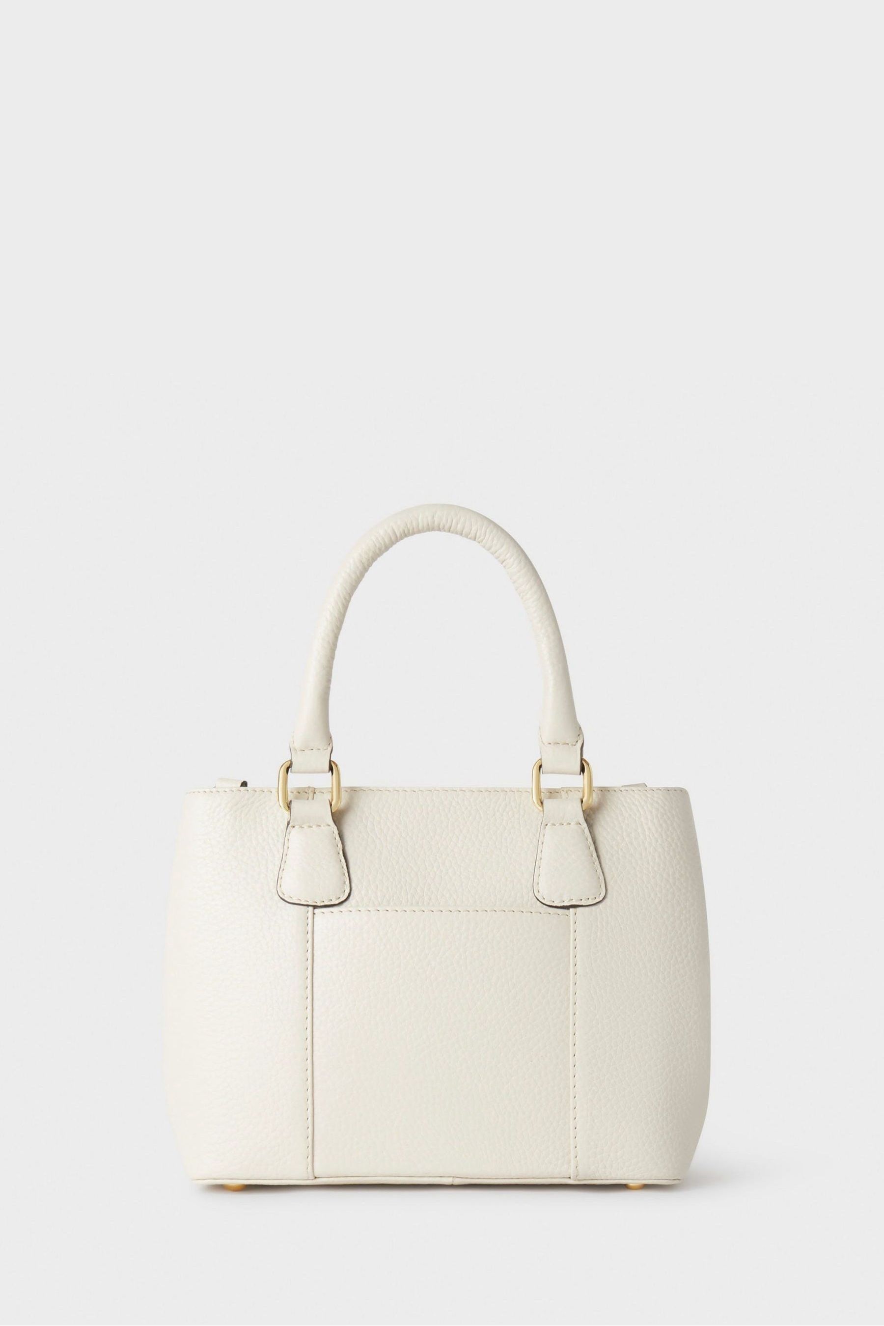 Buy OSPREY LONDON The Mini Adaline Leather White Grab Bag from the Next ...