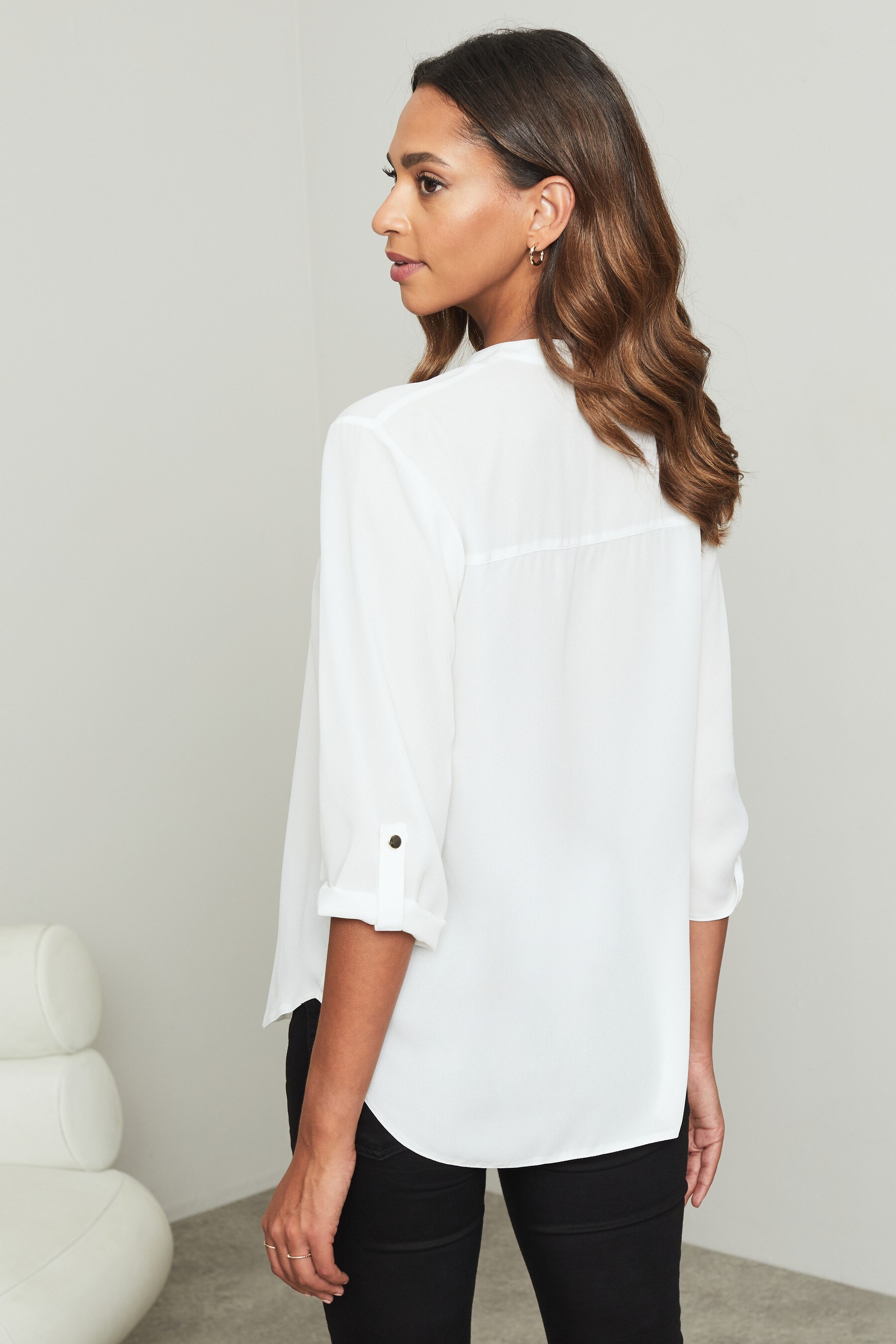 Buy Lipsy Grandad Collar Blouse From Next Ireland