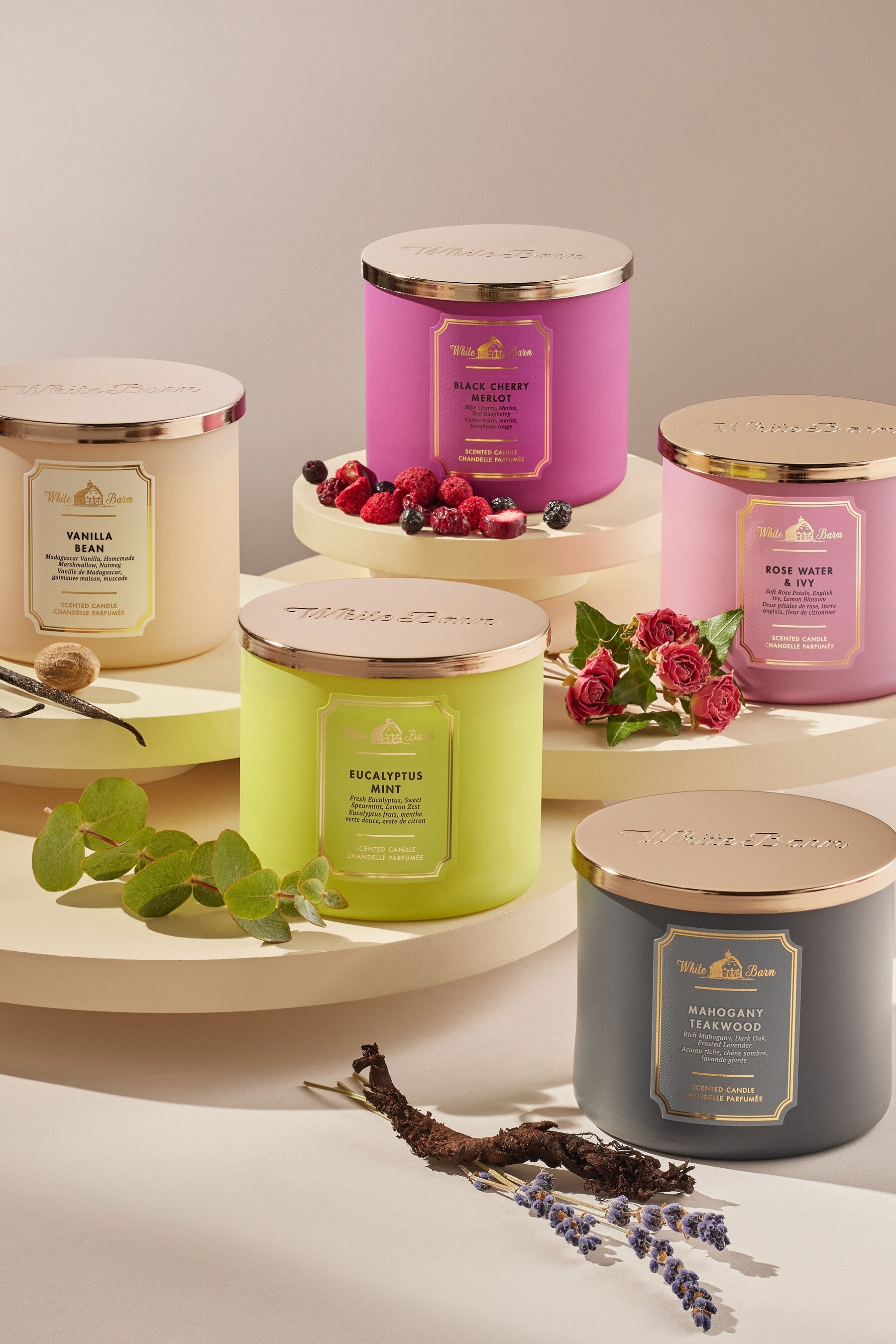 Buy Bath & Body Works Rosewater And Ivy 3-Wick Candle 14.5 oz / 411 g ...