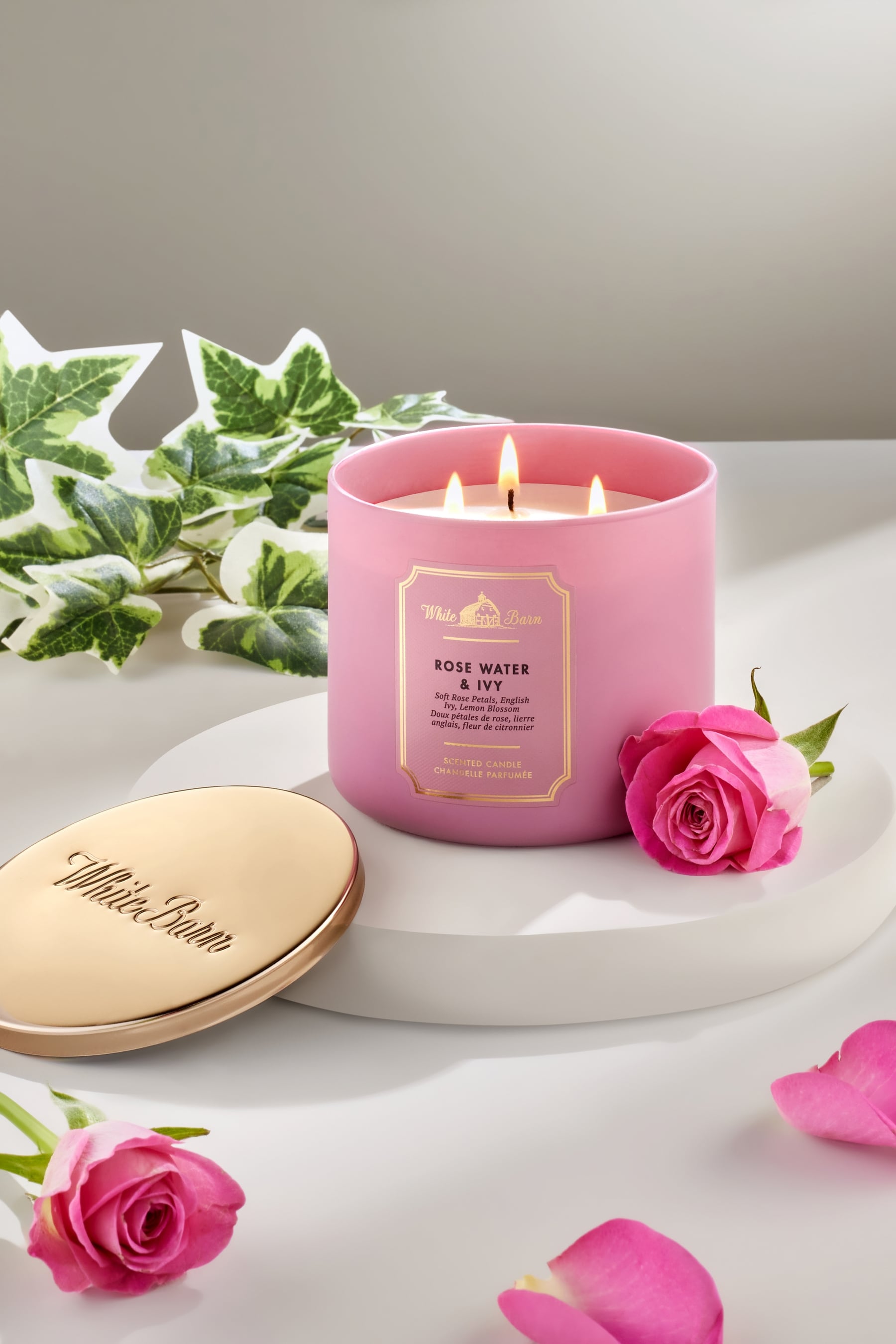 Buy Bath & Body Works Rosewater And Ivy 3-Wick Candle 14.5 oz / 411 g ...