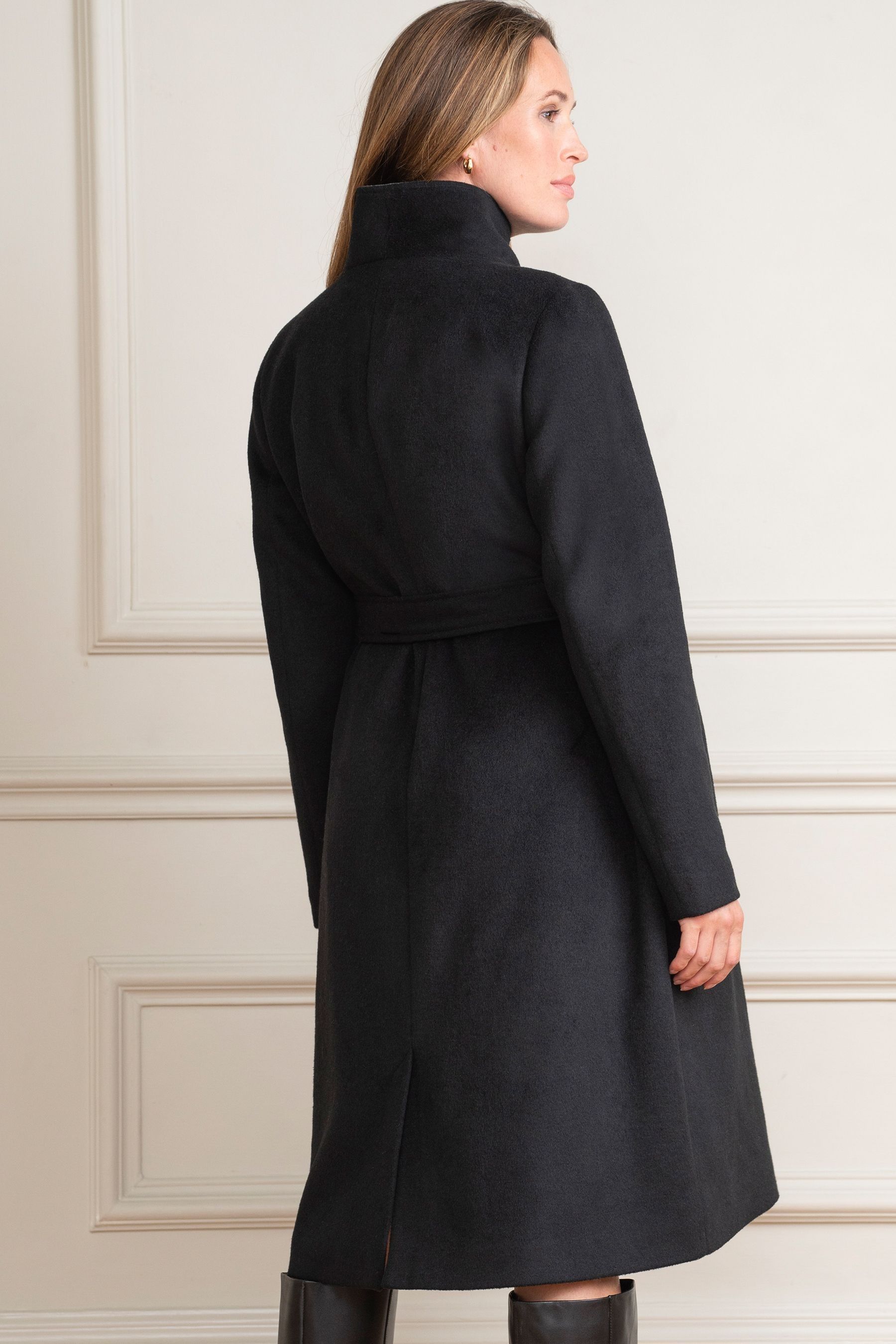 Buy Seraphine SIERRA Wool Black Wrap Coat from the Next UK online shop