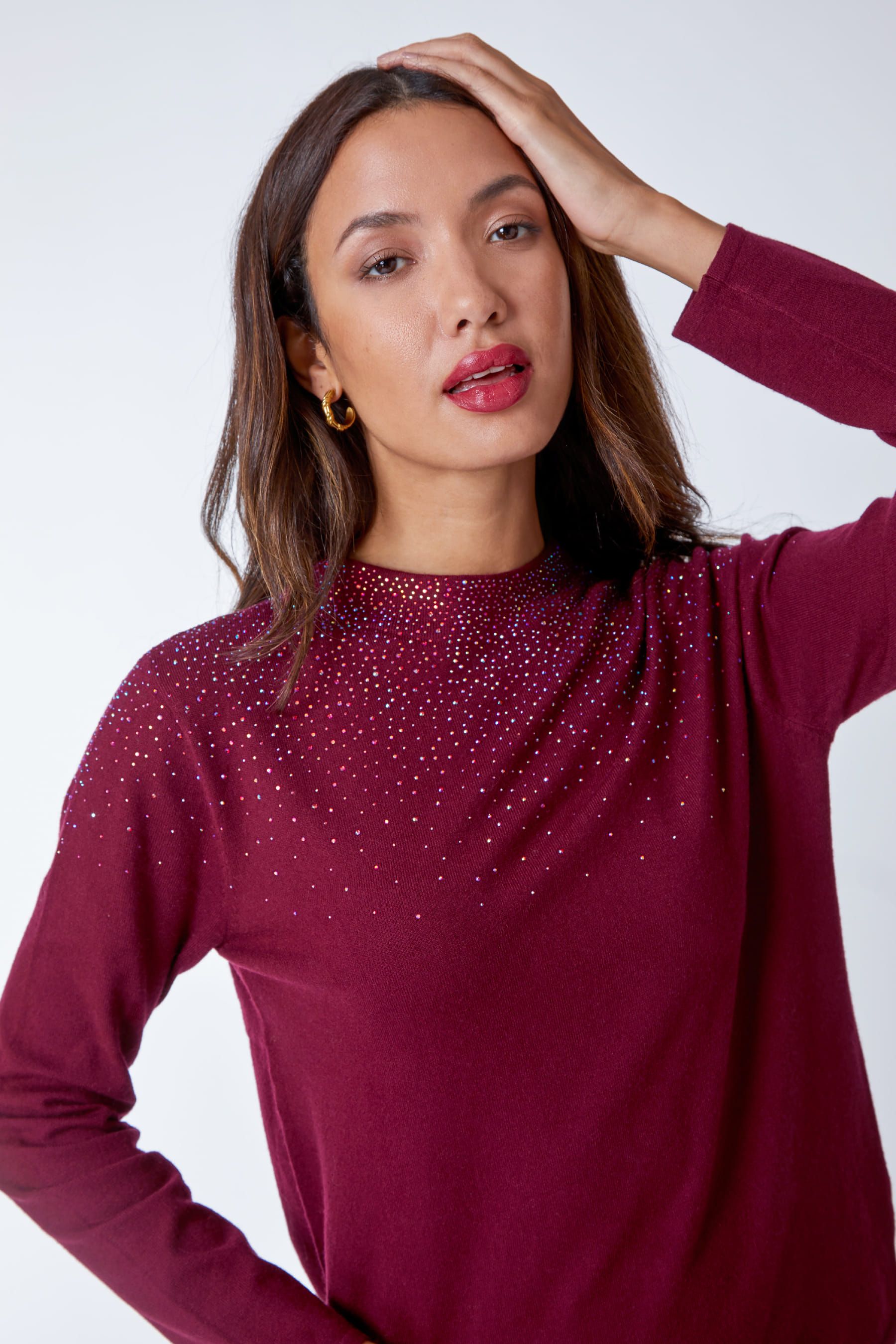 Buy Roman Red Originals Diamante Long Sleeve Jumper from the Next UK ...