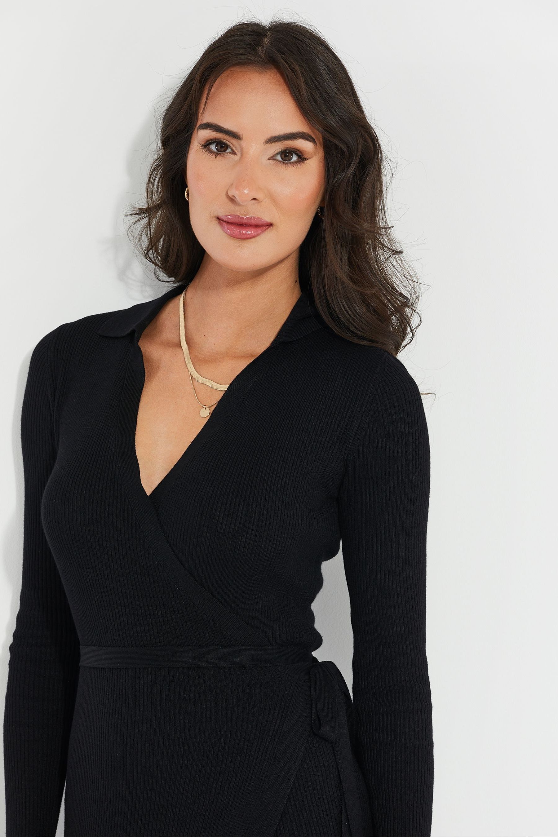 Buy Threadbare Ribbed Wrap Dress from Next Ireland