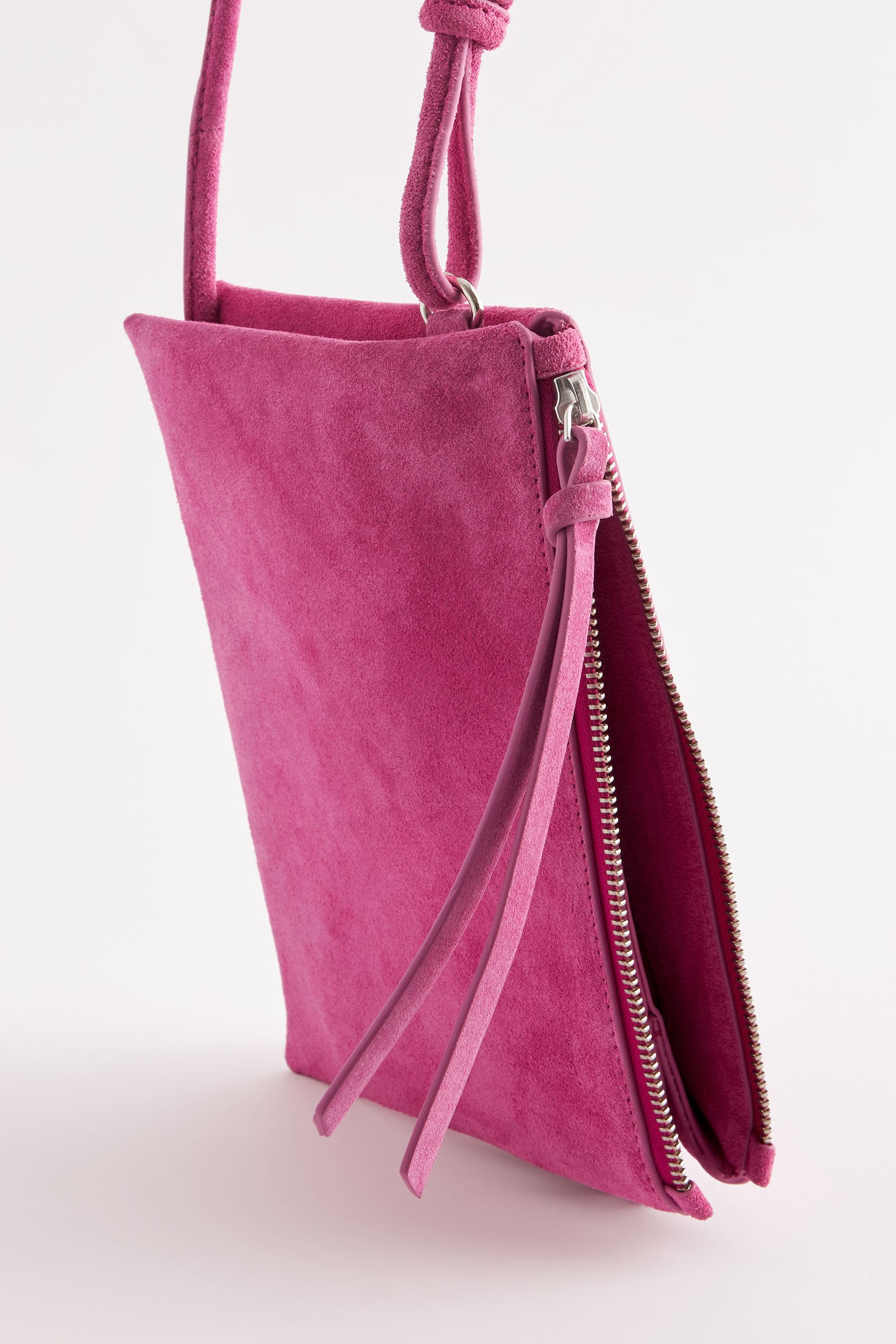 Buy Bright Pink Leather Cross-Body Bag from the Next UK online shop