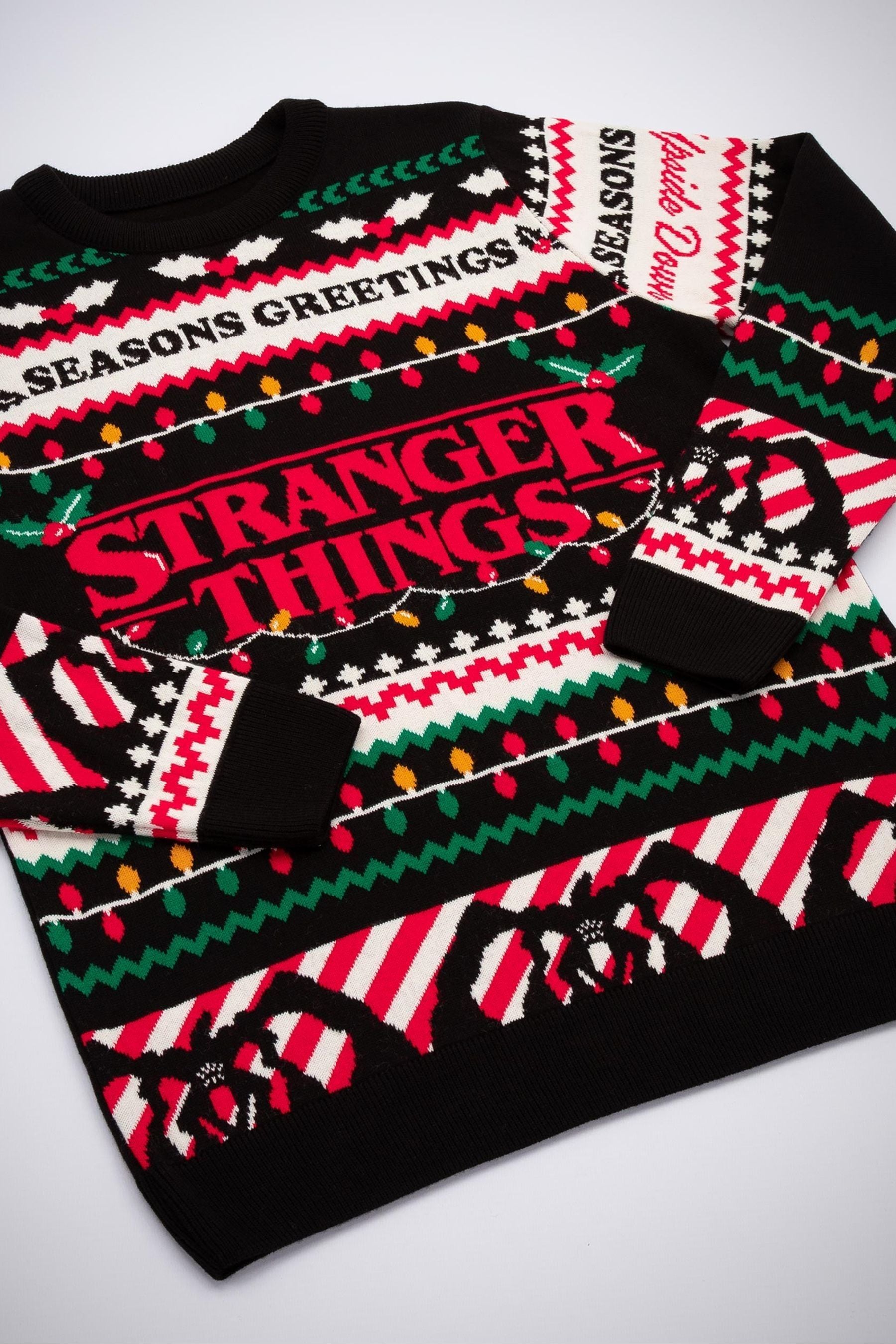 Buy Vanilla Underground Black Stranger Things Mens Licensed Adult ...