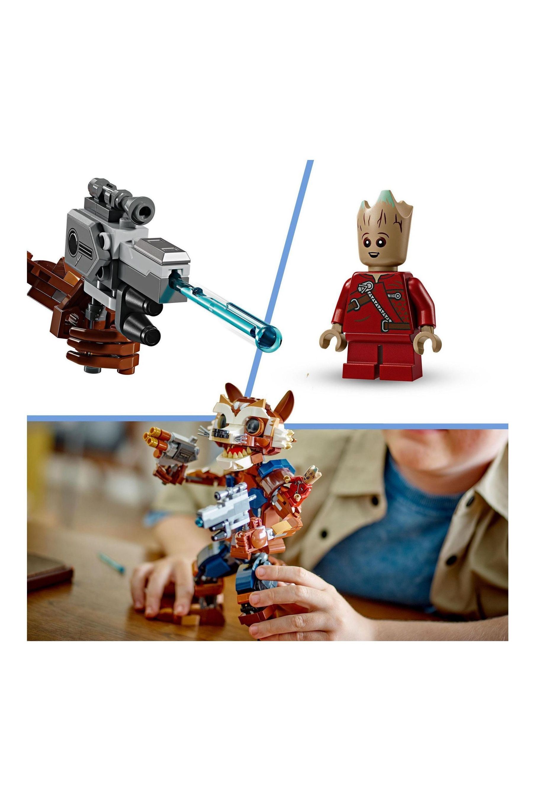 Buy Lego Marvel Rocket Baby Groot Buildable Toy Figures 76282 from the ...