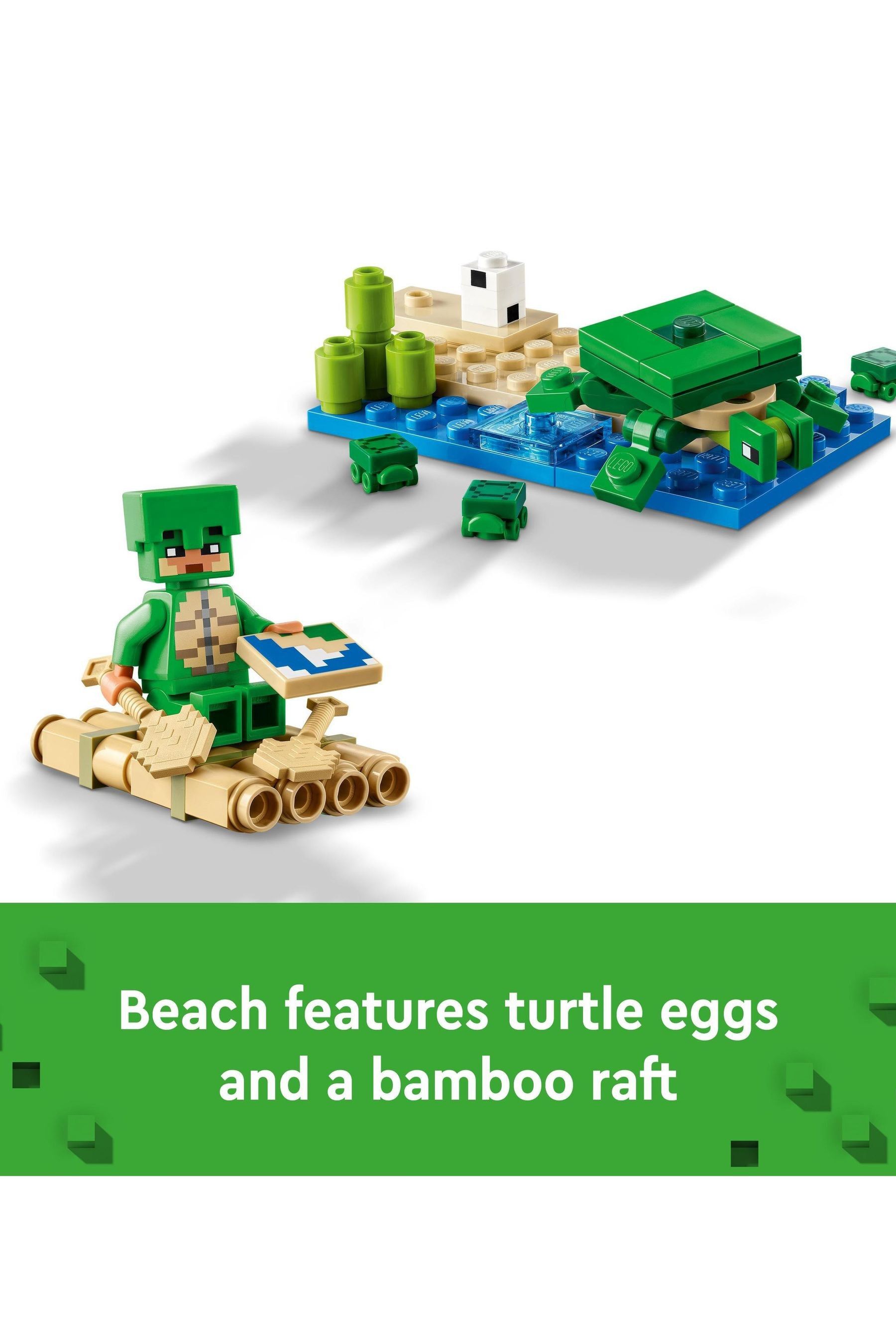 Buy Lego Minecraft The Turtle Beach House with Animal Toys 21254 from ...