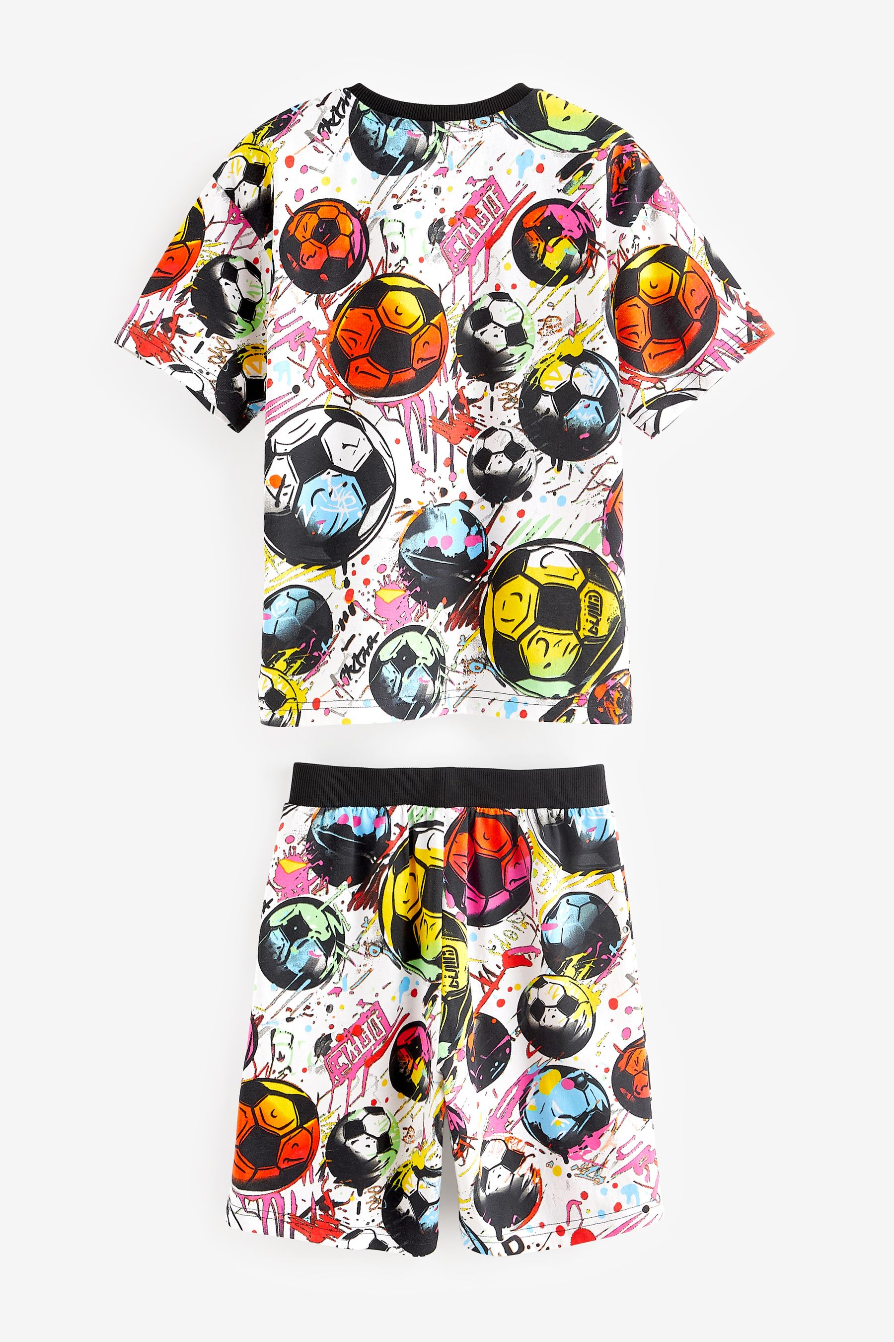 Buy Black/Pink Football Short Pyjamas 2 Pack (3-16yrs) from the Next UK ...