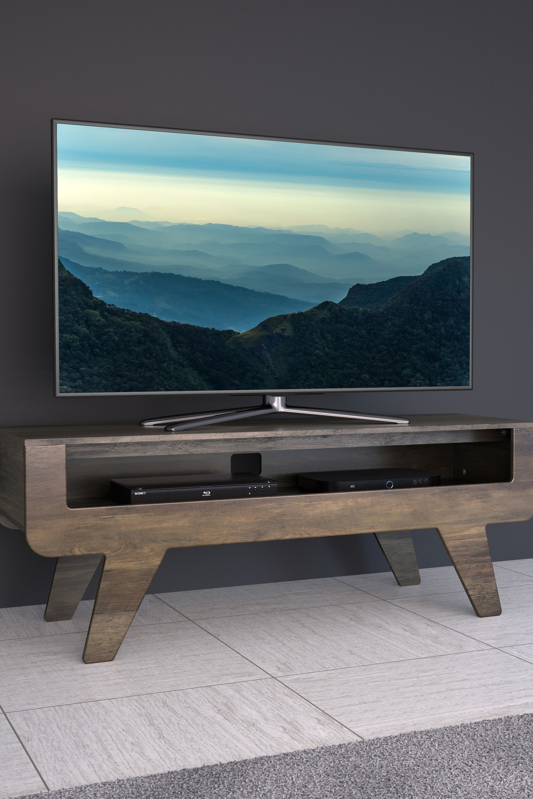 Buy AVF Brown Horton 1.2m Tapered Leg TV Stand from the Next UK online shop