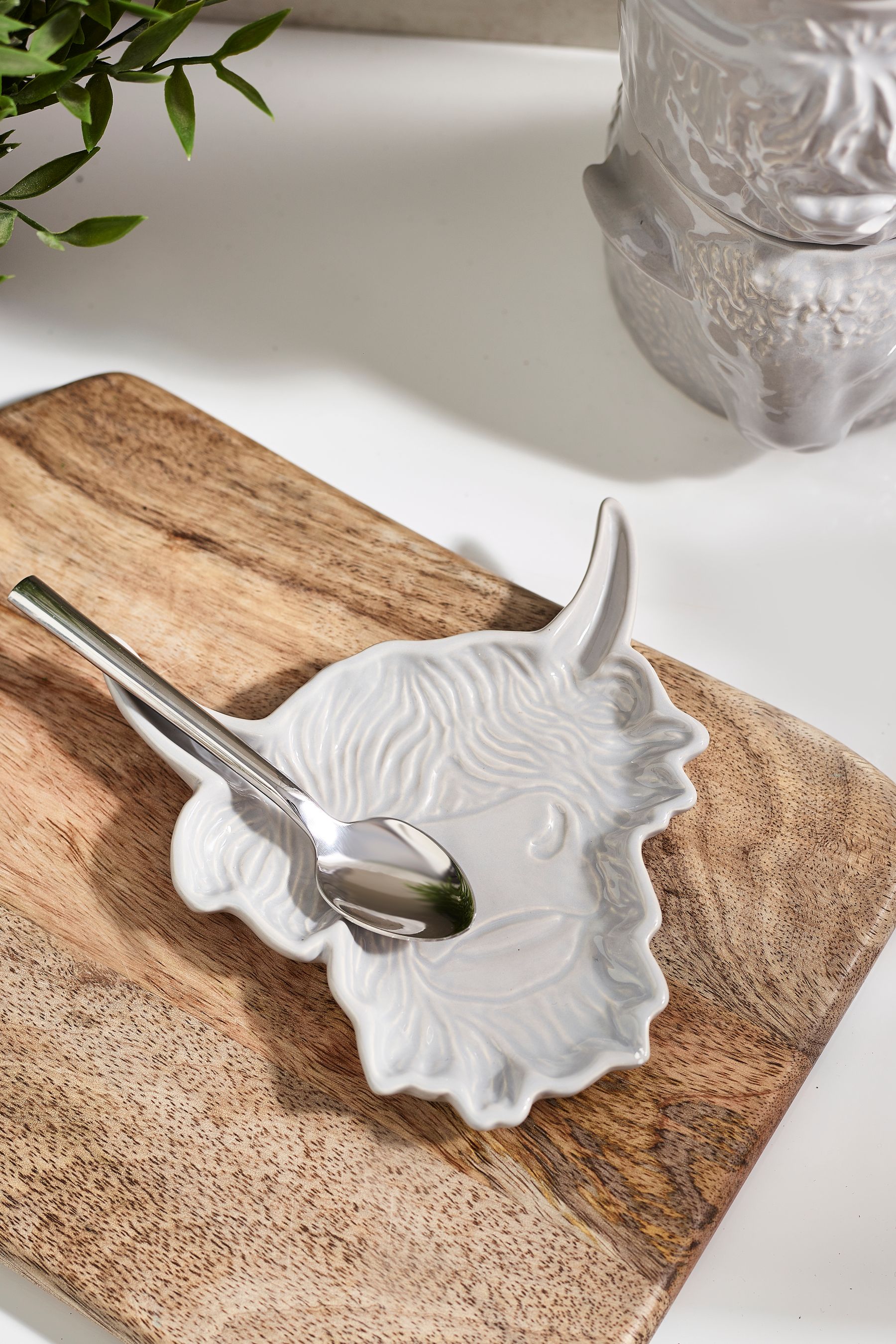 Buy Grey Hamish The Highland Cow Spoon Rest from the Next UK online shop