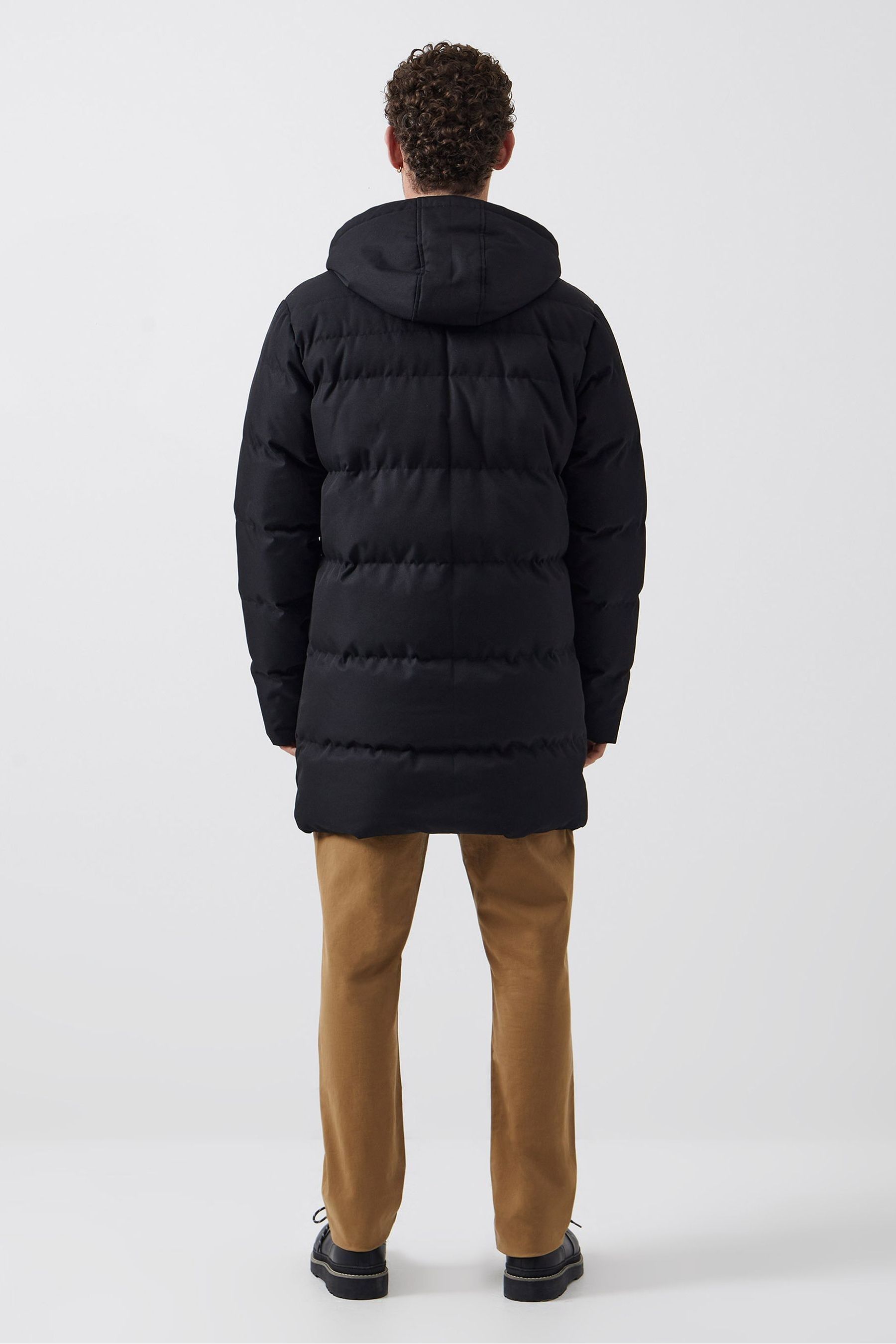 Buy French Connection Long Length Row Parka Coat With Inner Collar ...
