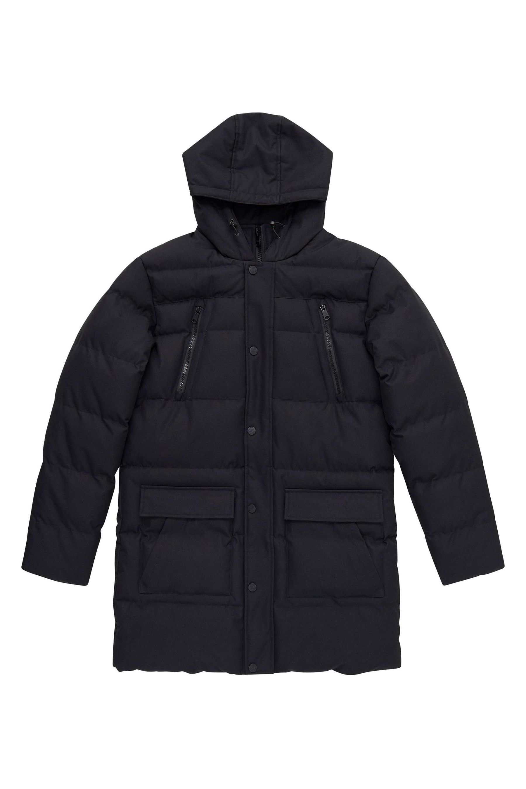 Buy French Connection Long Length Row Parka Coat With Inner Collar ...