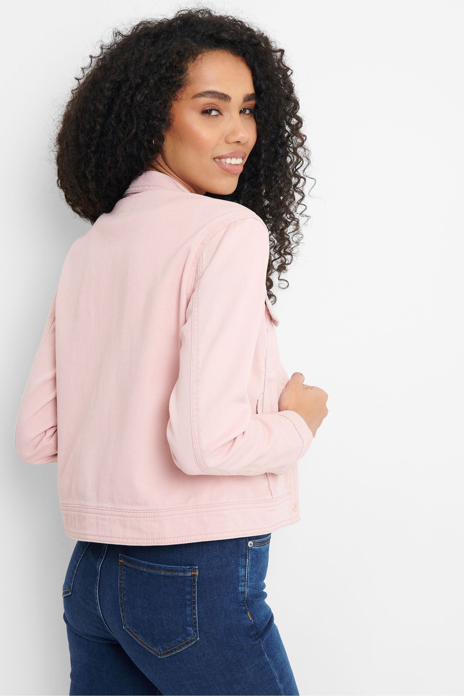 Buy Threadbare Pink Classic Denim Jacket from the Next UK online shop