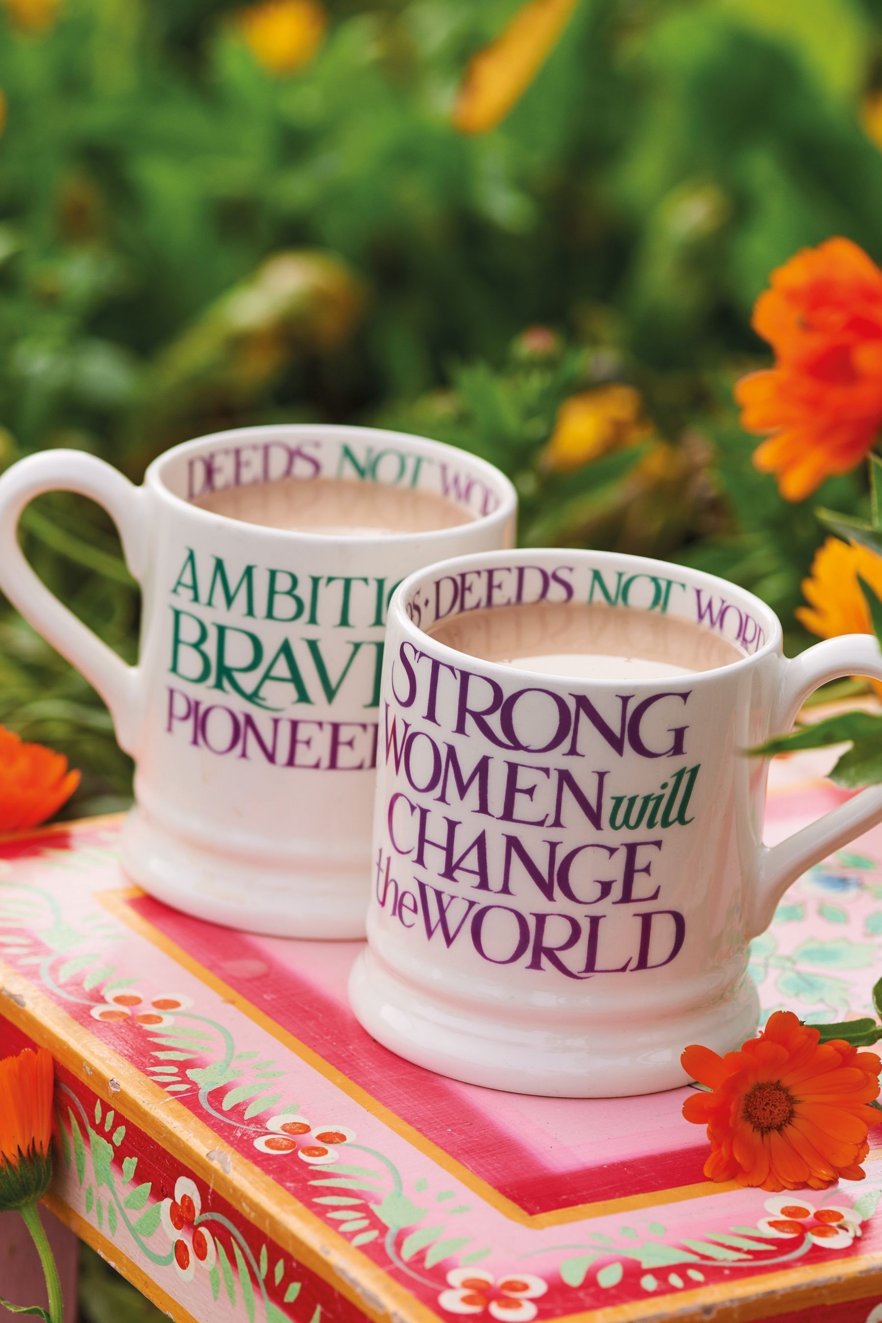 Buy Emma Bridgewater Cream Purple Toast Change Our World 1/2 Pint Mug ...