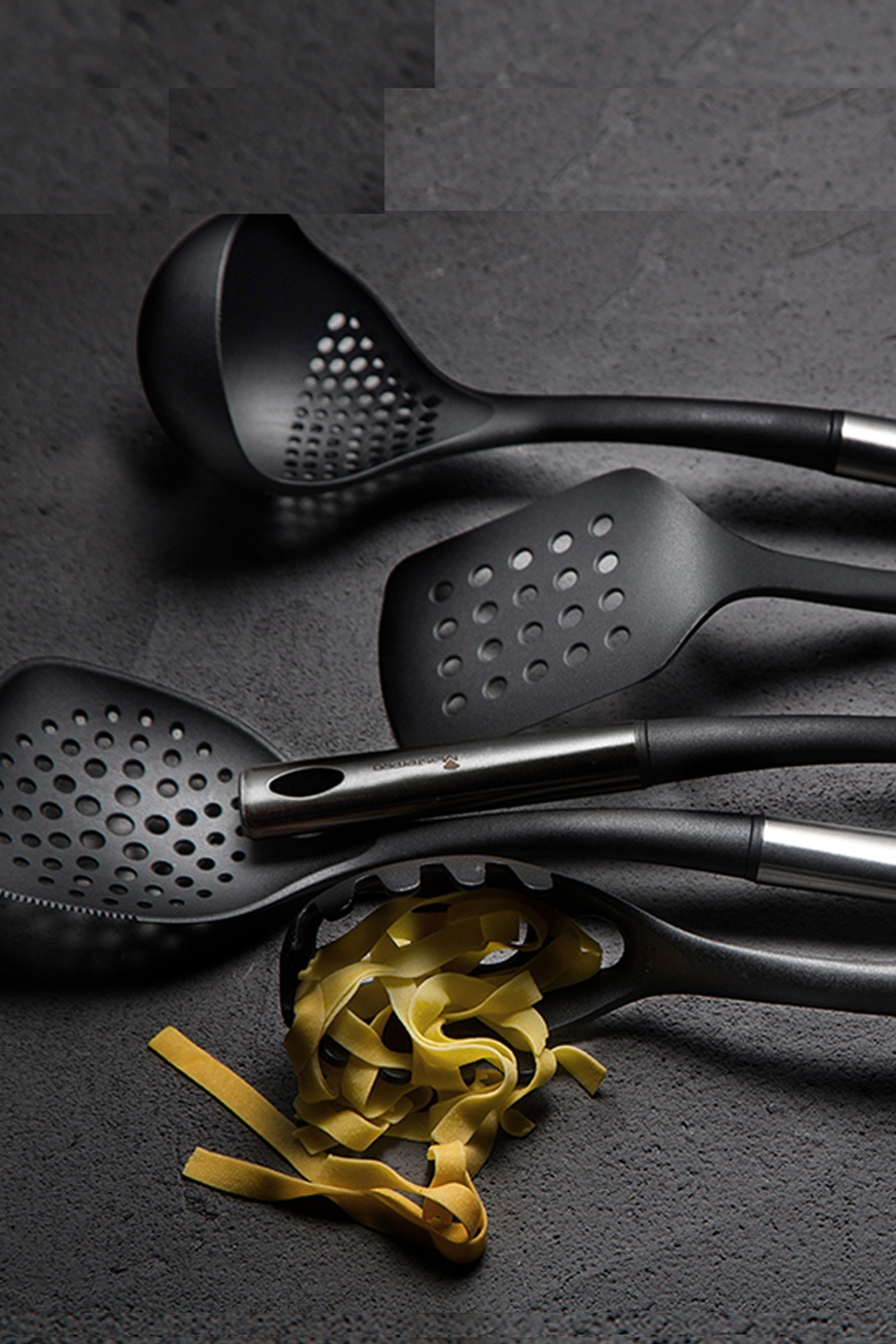 Buy Bergner Black Set of 3 Kitchen Cooking Utensils from the Next UK ...