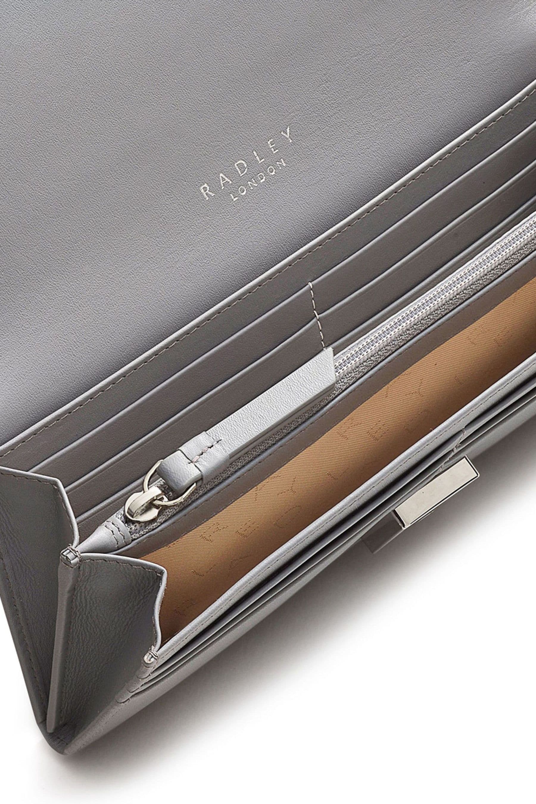 Buy Radley London Grey Apsley Road Large Flapover Matinee Purse from ...