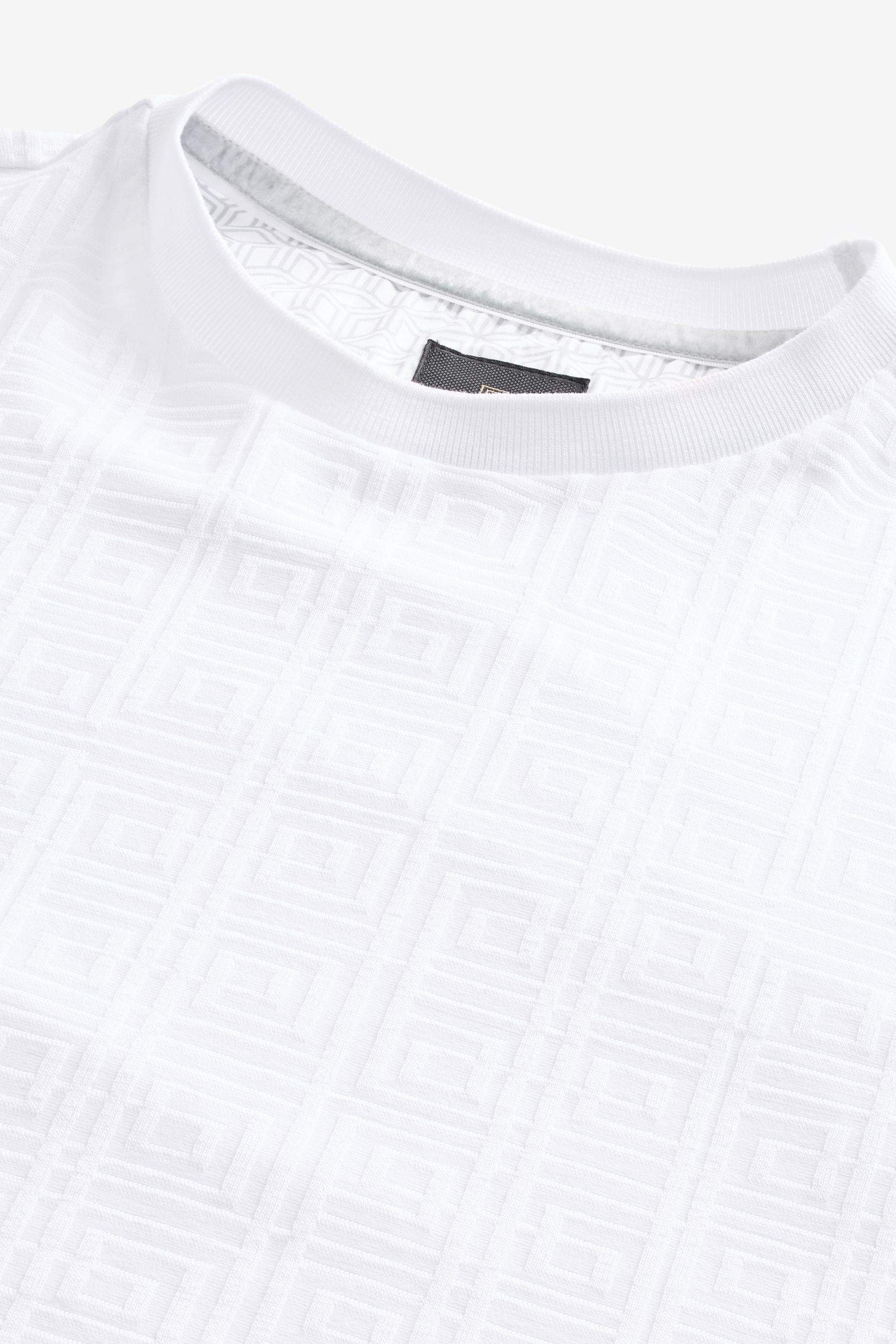 Buy White Texture T-Shirt from Next United Arab Emirates
