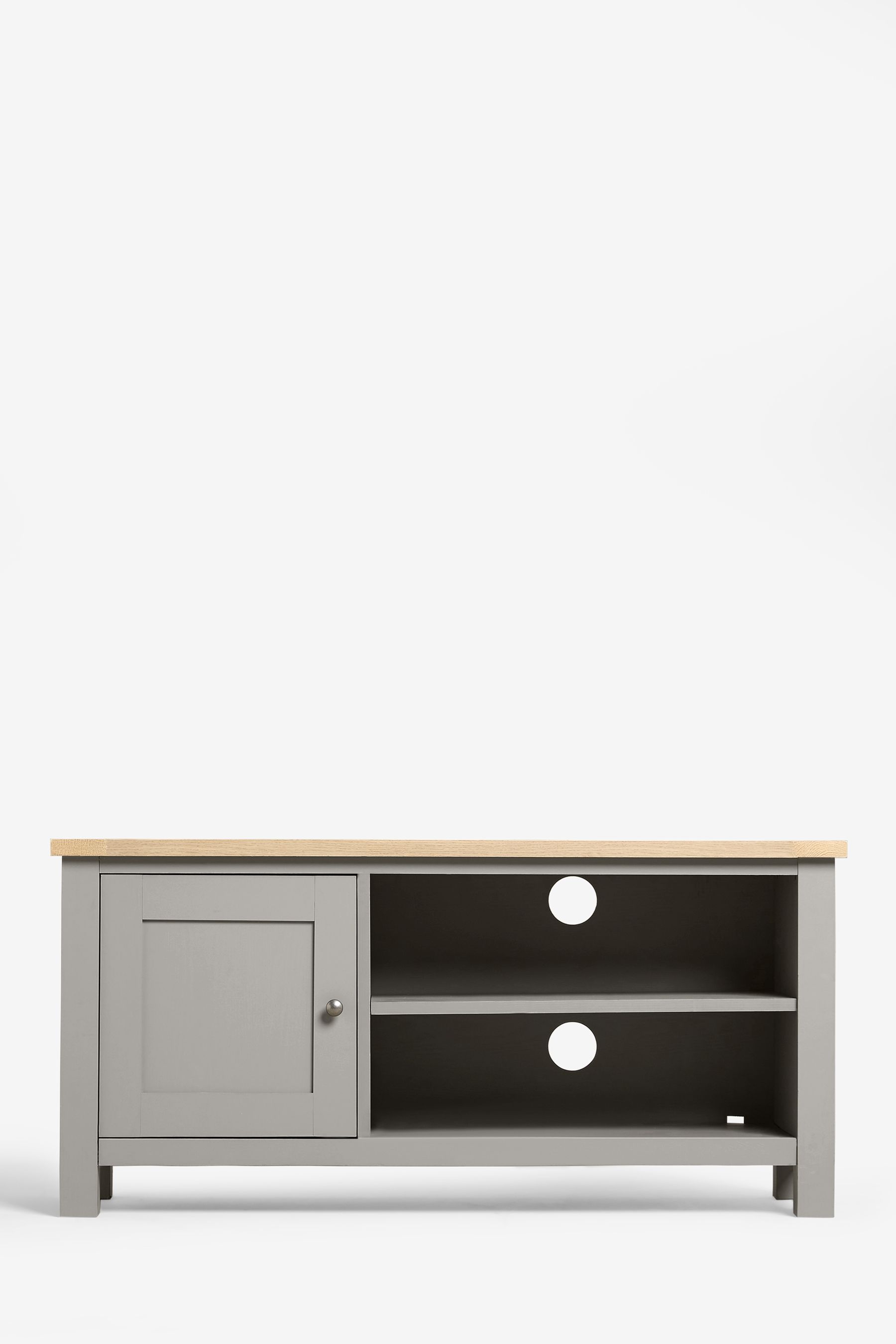 Buy Dove Grey Malvern Oak Effect Up to 50 inch TV Unit from the Next UK ...
