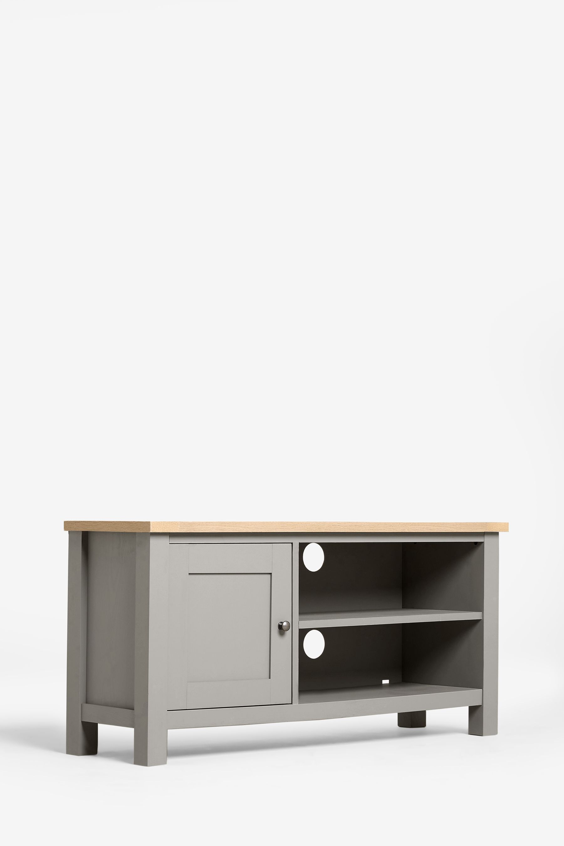 Buy Dove Grey Malvern Oak Effect Up to 50 inch TV Unit from the Next UK ...