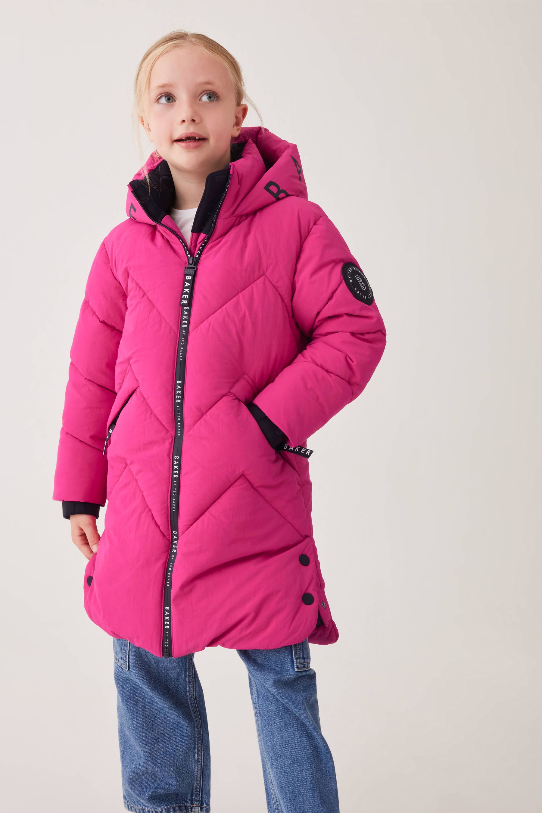 Buy Baker by Ted Baker Shower Resistant Long Padded Coat from the Next ...
