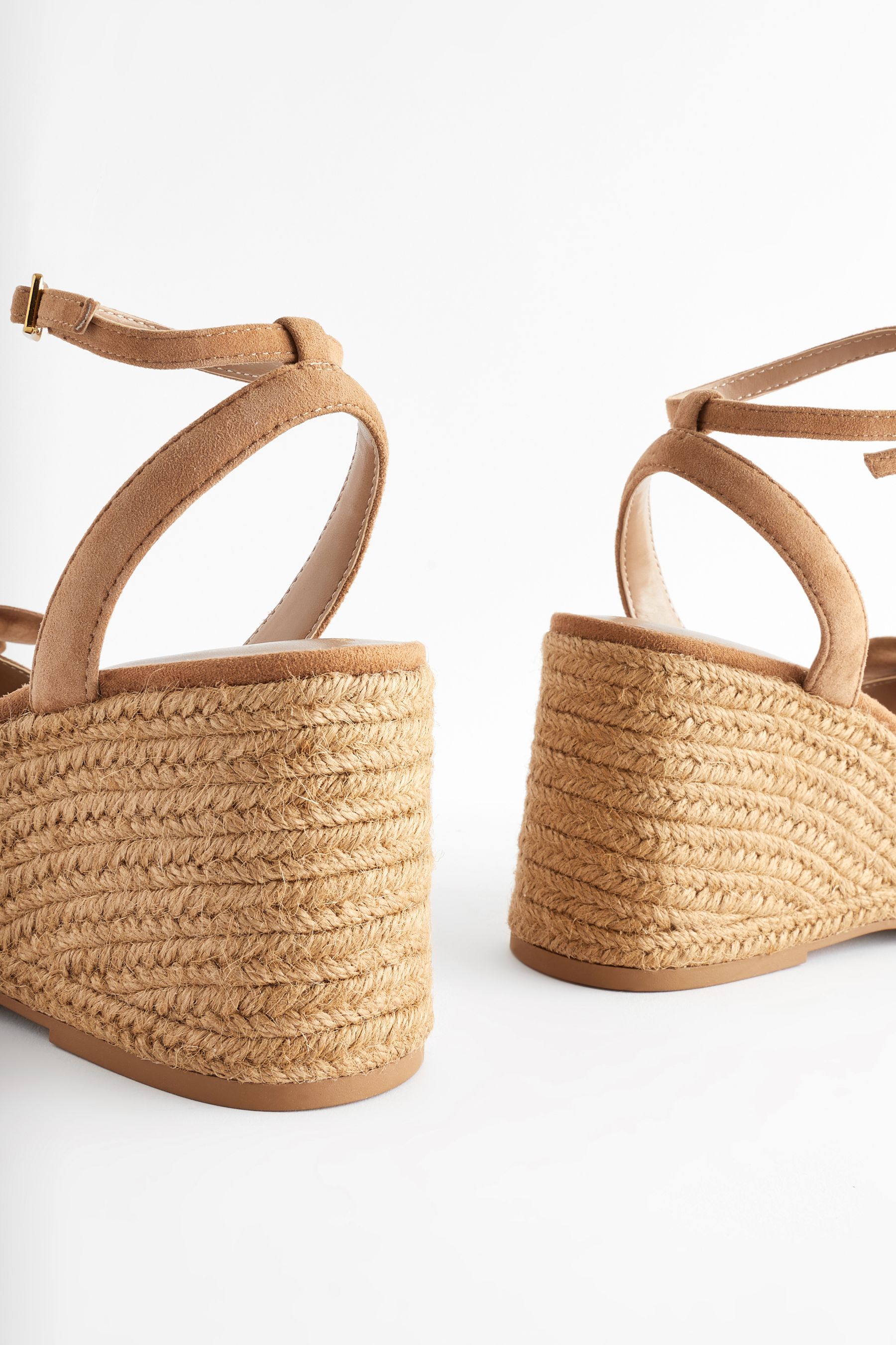 Buy Tan Brown Forever Comfort® Leather Bow Wedges from the Next UK ...