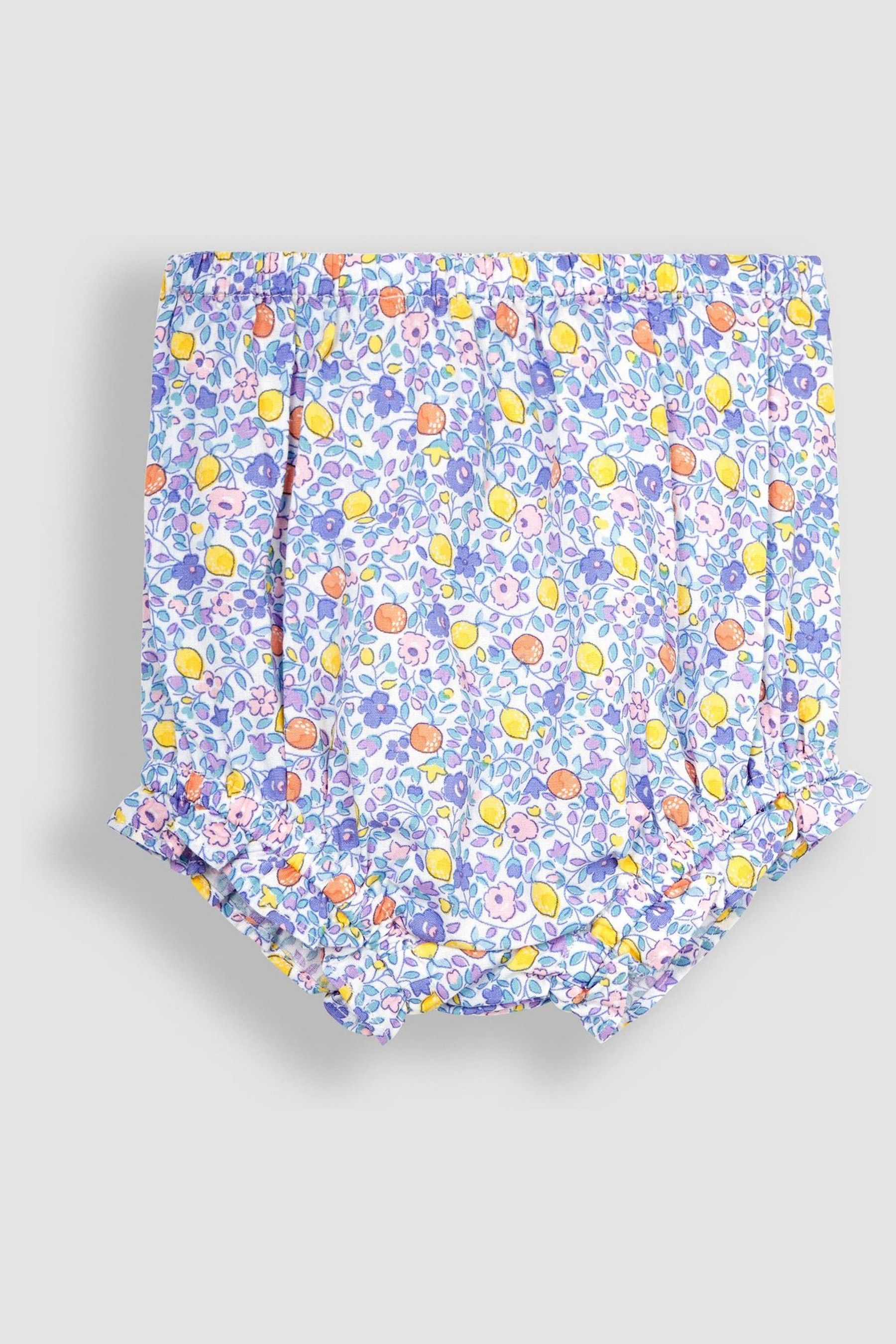 Buy JoJo Maman Bébé Lilac Orange & Lemon Ditsy Floral Collar Smocked ...