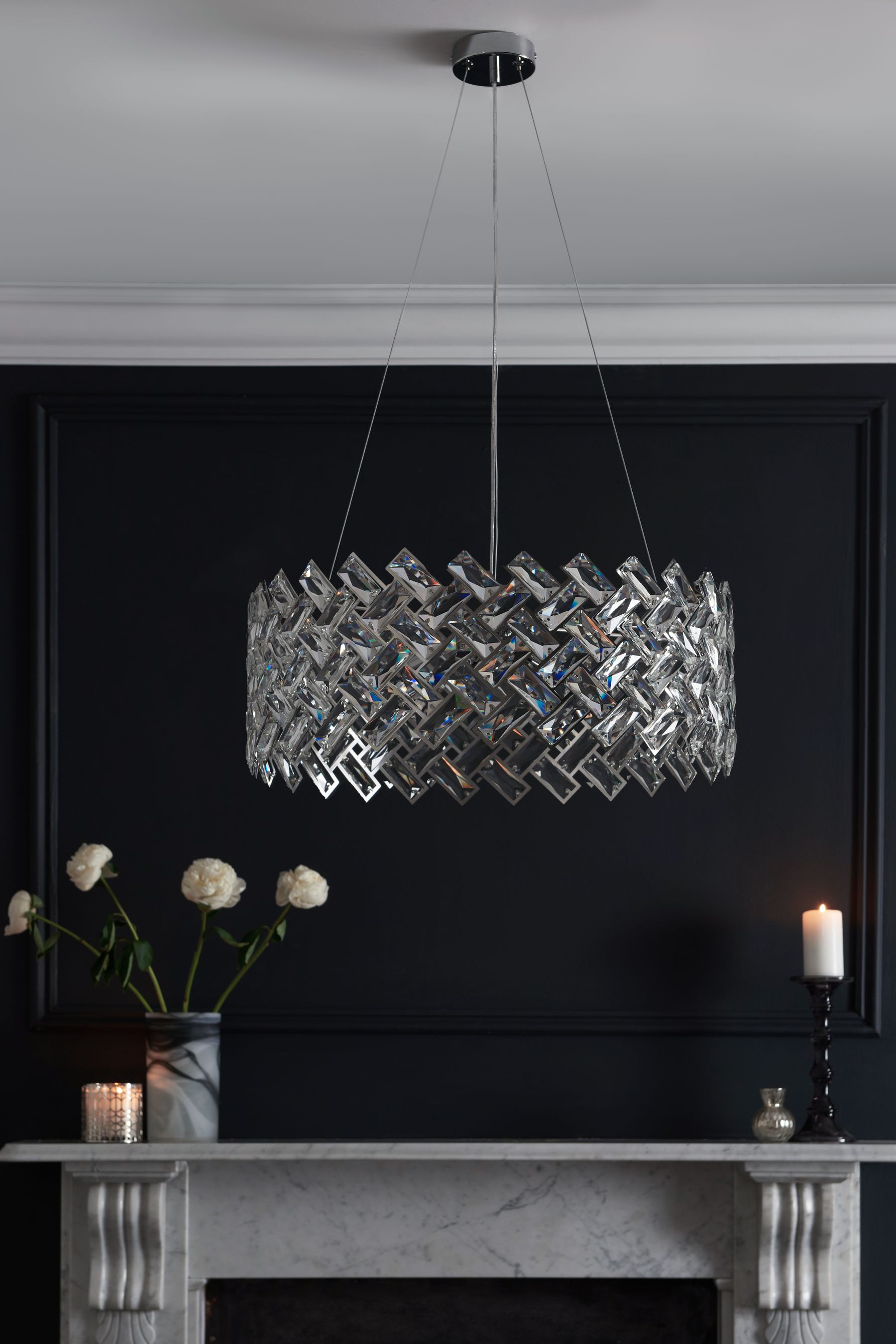 Buy Chrome Wentworth 6 Light Chandelier Ceiling Light from the Next UK ...