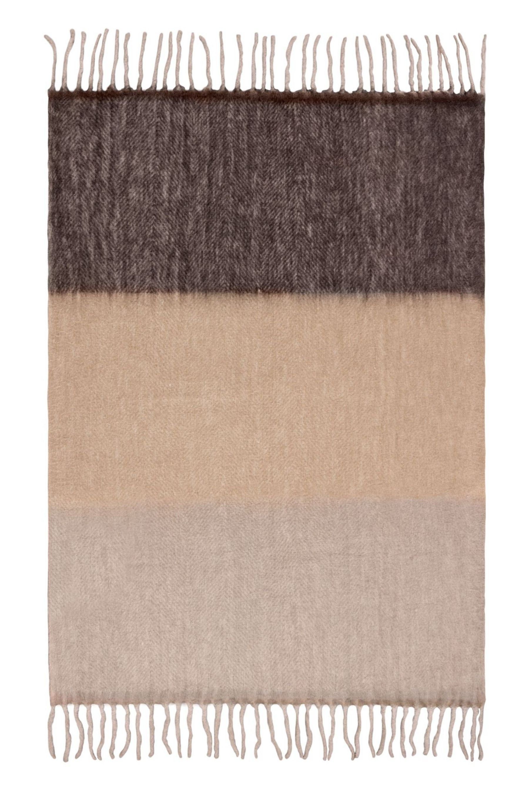 Buy Yard Flint Grey Rawton Ombre Herringbone Throw from the Next UK ...