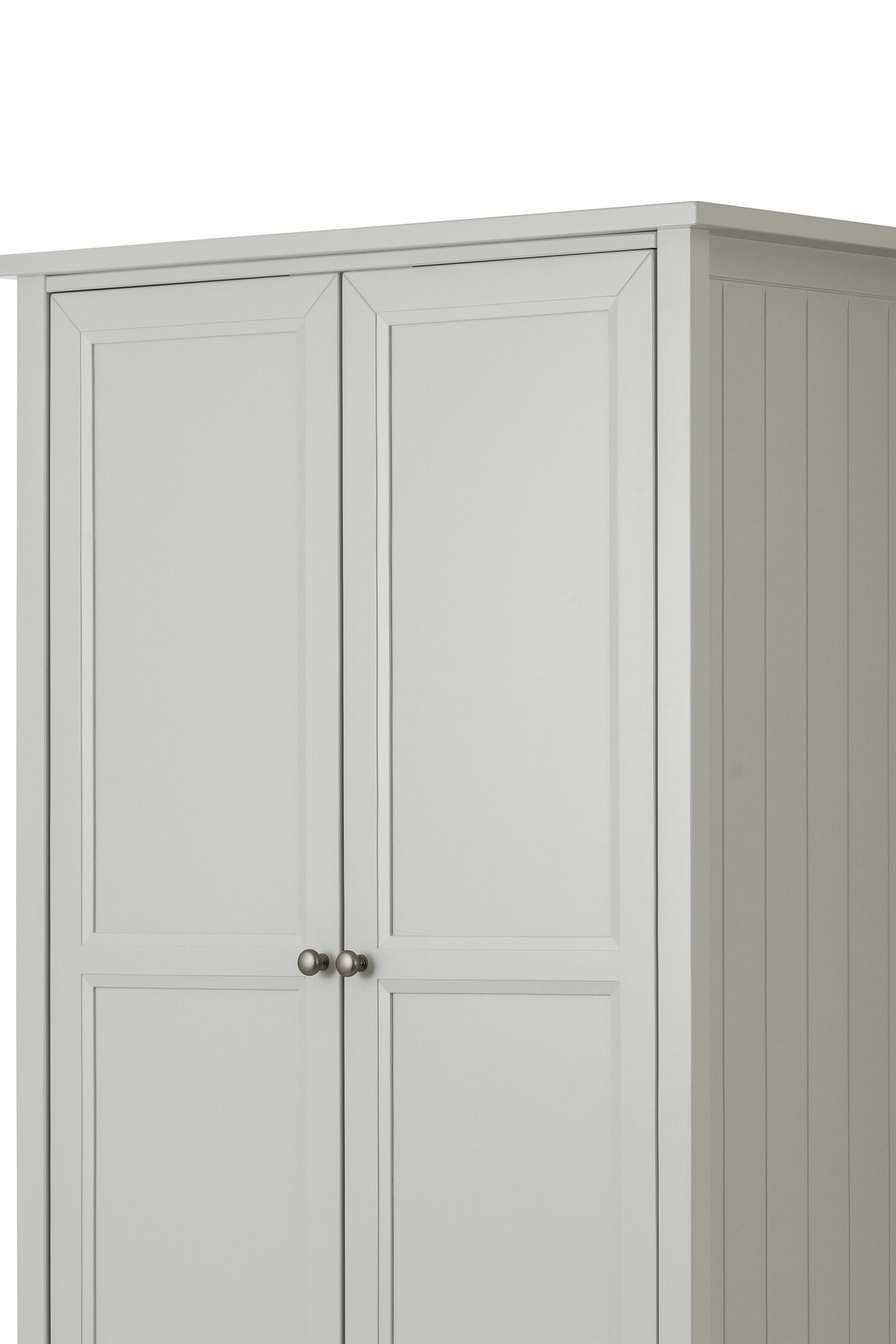 Buy Julian Bowen Dove Grey Maine 2 Door Combination Wardrobe from the ...