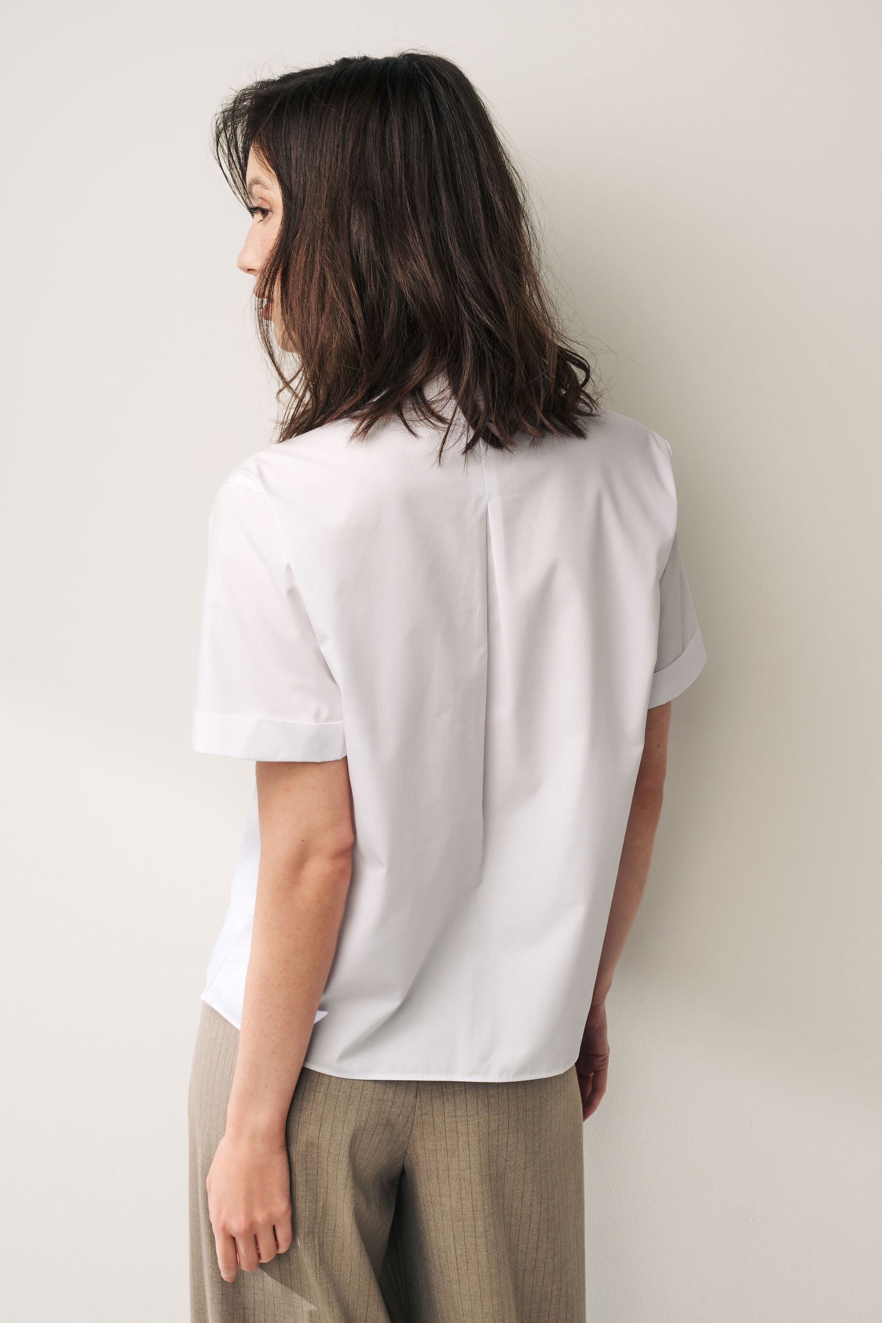 Buy White Short Sleeve Collared Shirt from Next Australia