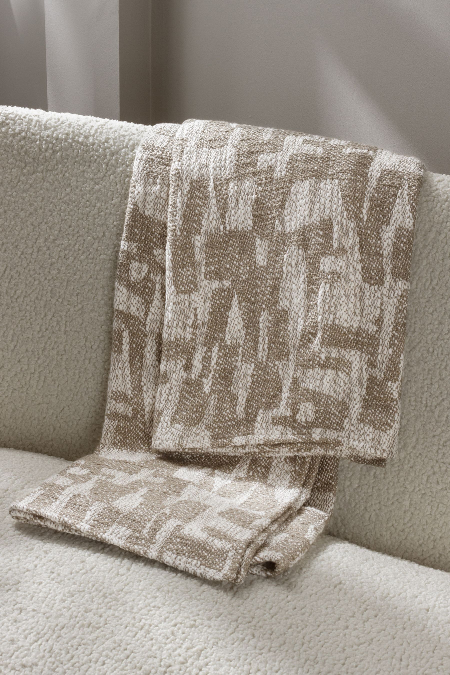 Buy HÖEM Natural Ola Jacquard Throw from the Next UK online shop