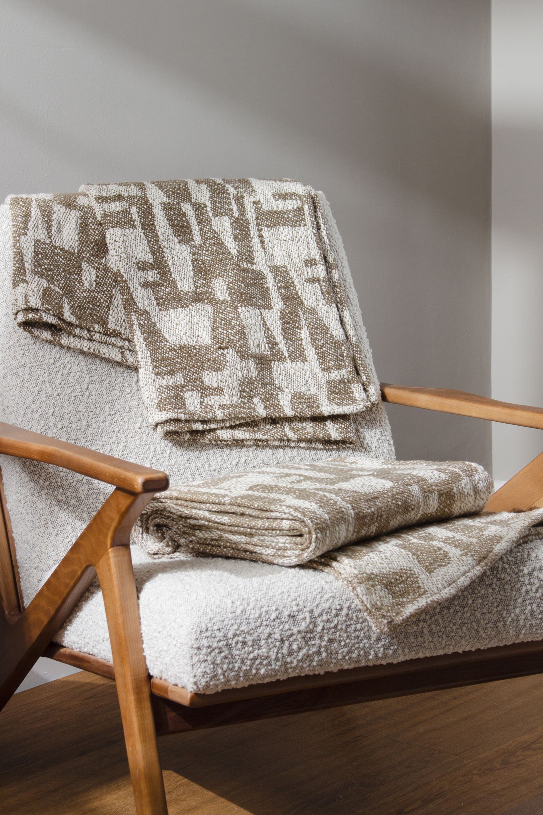 Buy HÖEM Natural Ola Jacquard Throw from the Next UK online shop