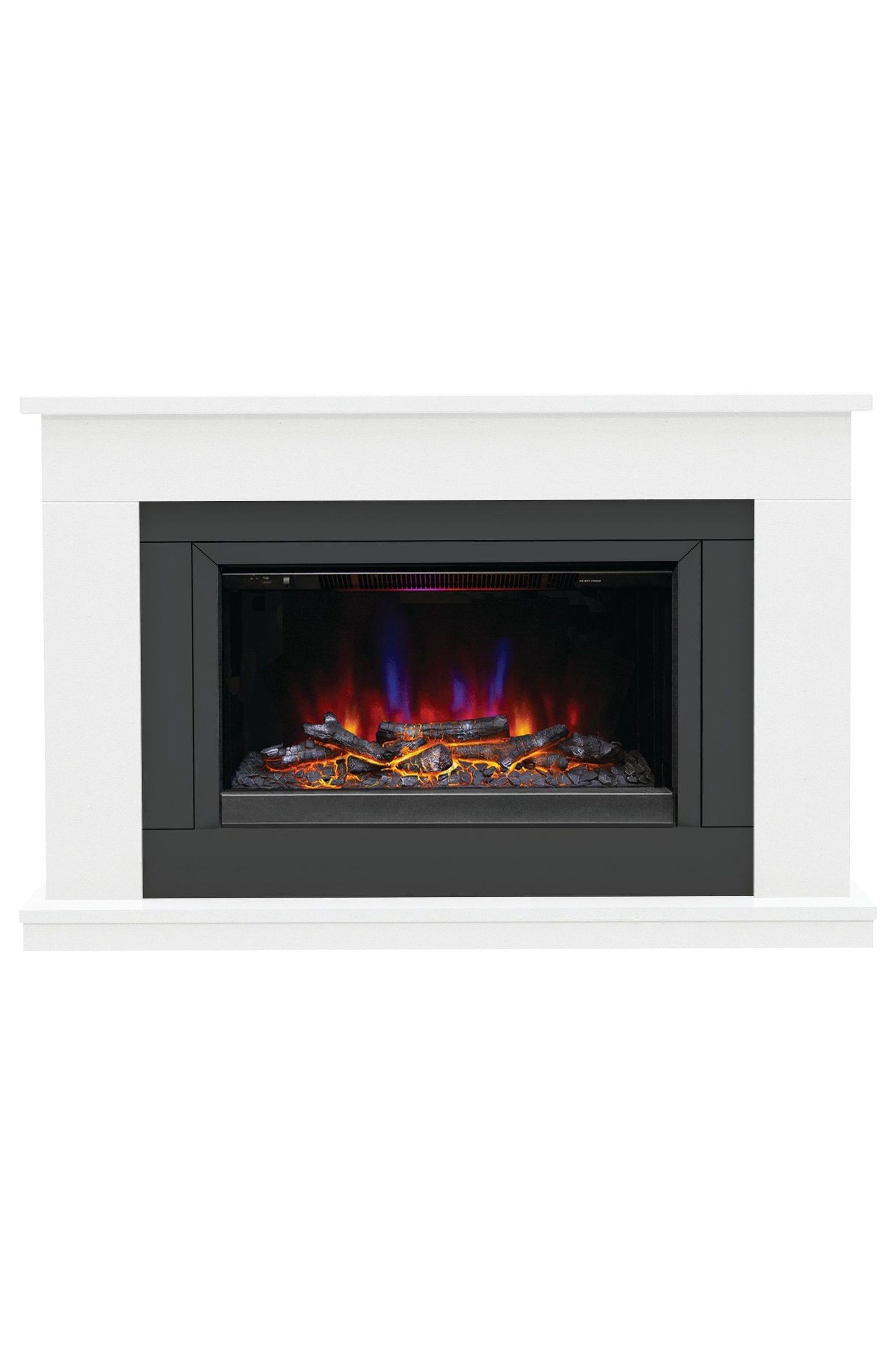 Buy Be Modern White Carter 52 Micro Marble Electric Fireplace from the ...