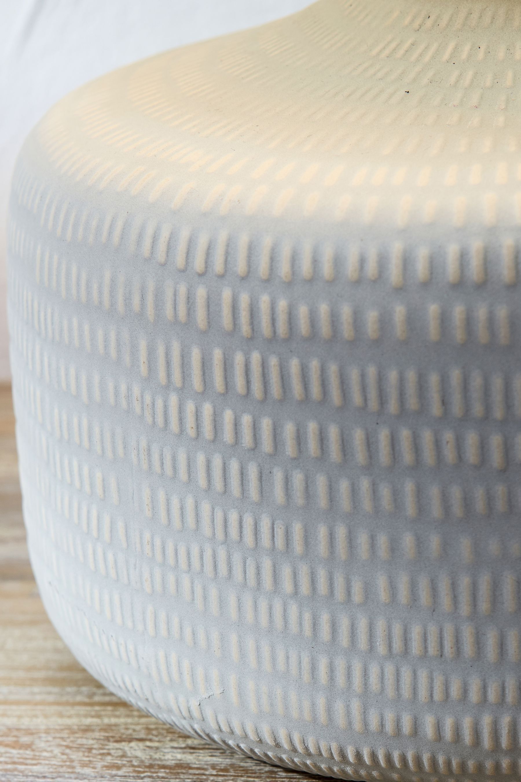 Buy Pacific Blue Kai Scratch Texture Ceramic Table Lamp from the Next ...
