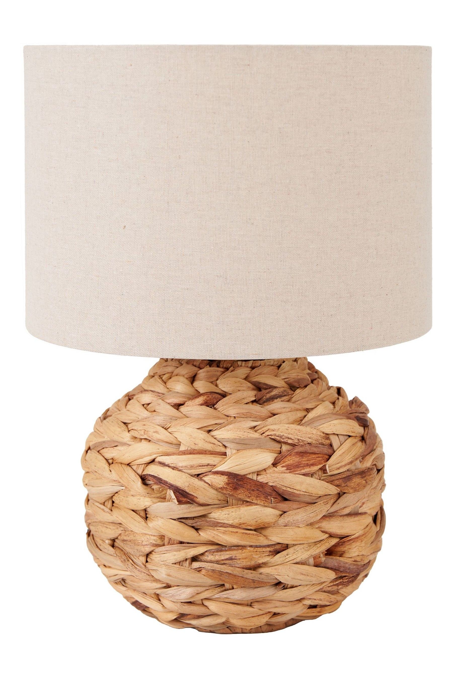 Buy Pacific Natural Zadi Plaited Water Hyacinth Table Lamp from the ...