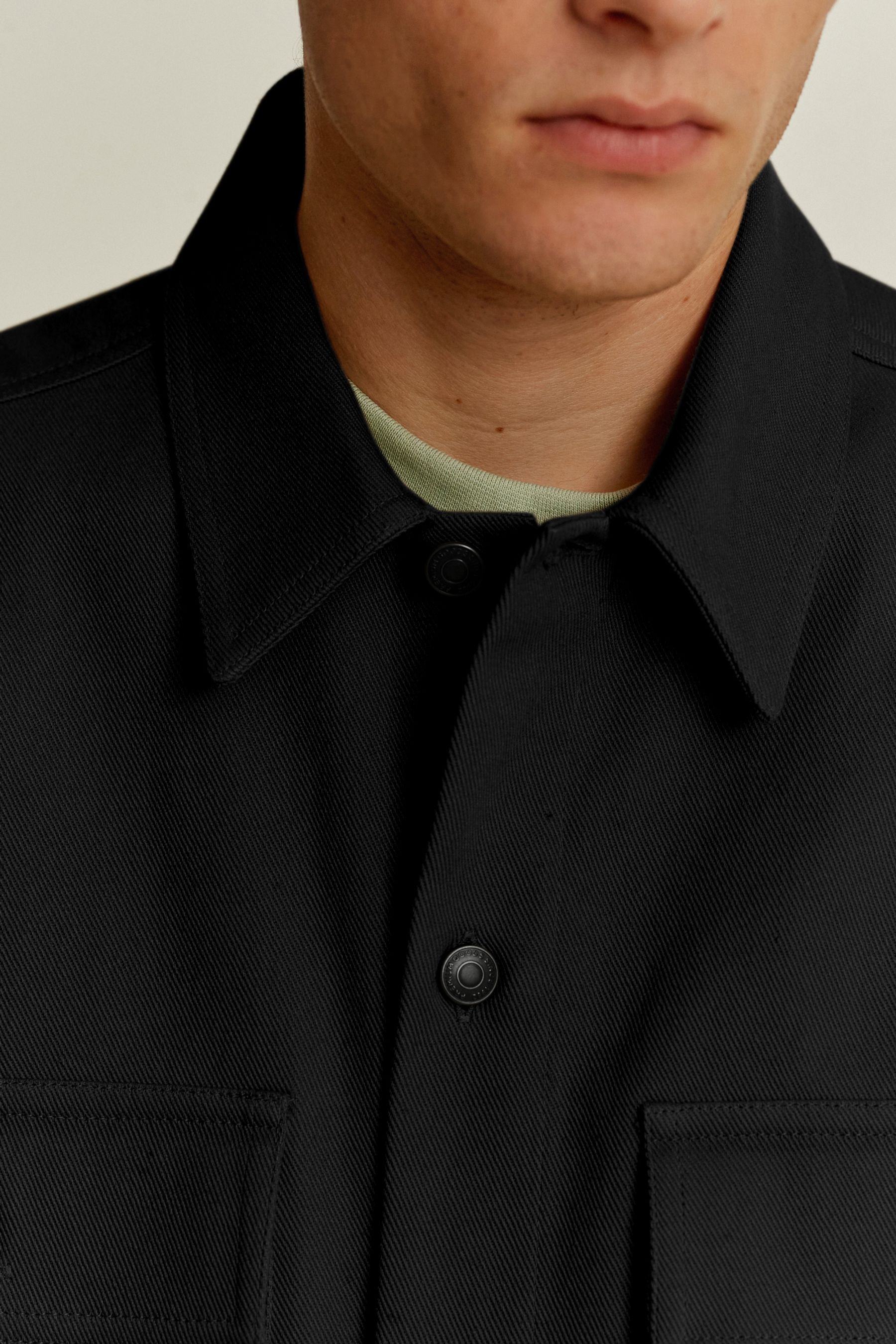 Buy Black Twin Pocket Cotton Shacket from Next Ireland