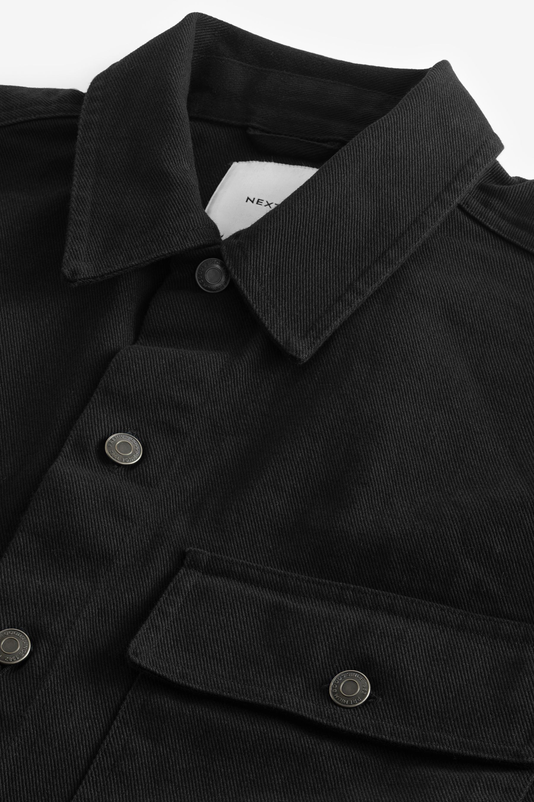 Buy Black Twin Pocket Cotton Shacket from Next Ireland