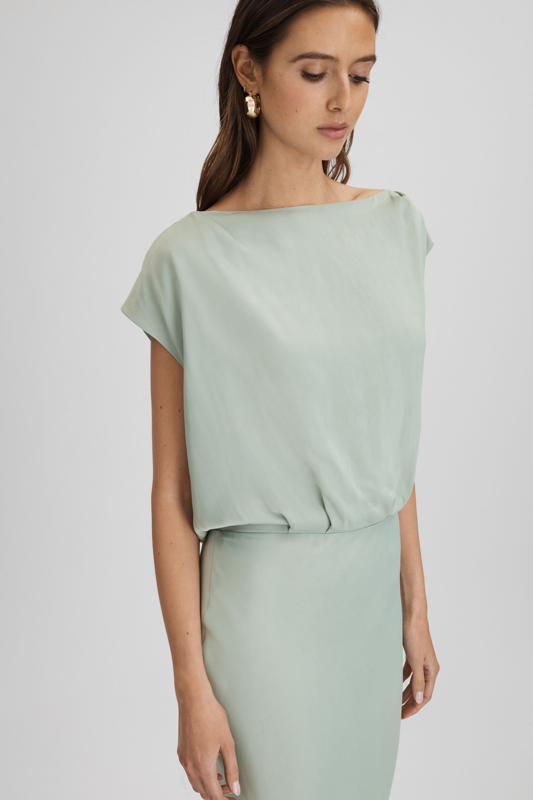 Buy Reiss Sage Rupa Draped Maxi Dress from the Next UK online shop
