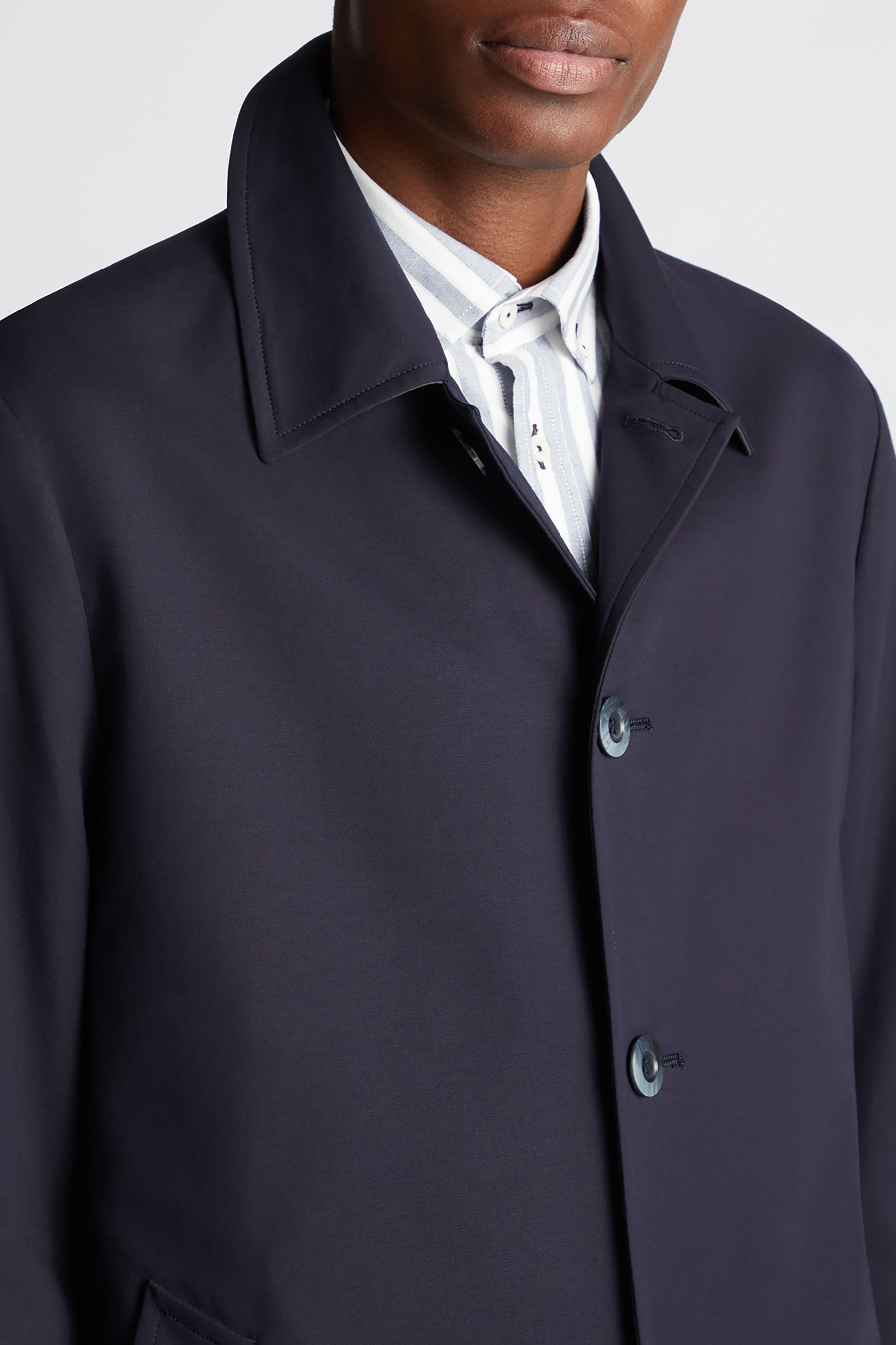 Buy Remus Uomo Blue Regular Fit Showerproof Casual Coat from the Next ...