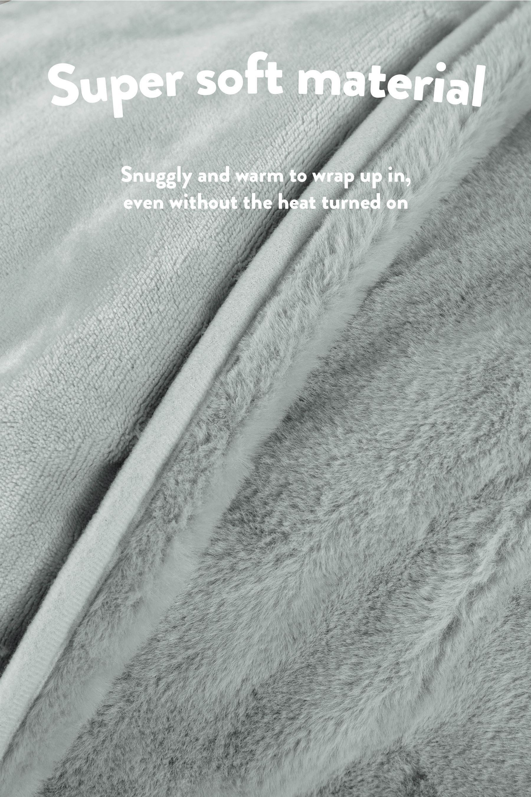 Buy Slumberdown Green Elegantly Warm Luxury Heated Throw from the Next ...