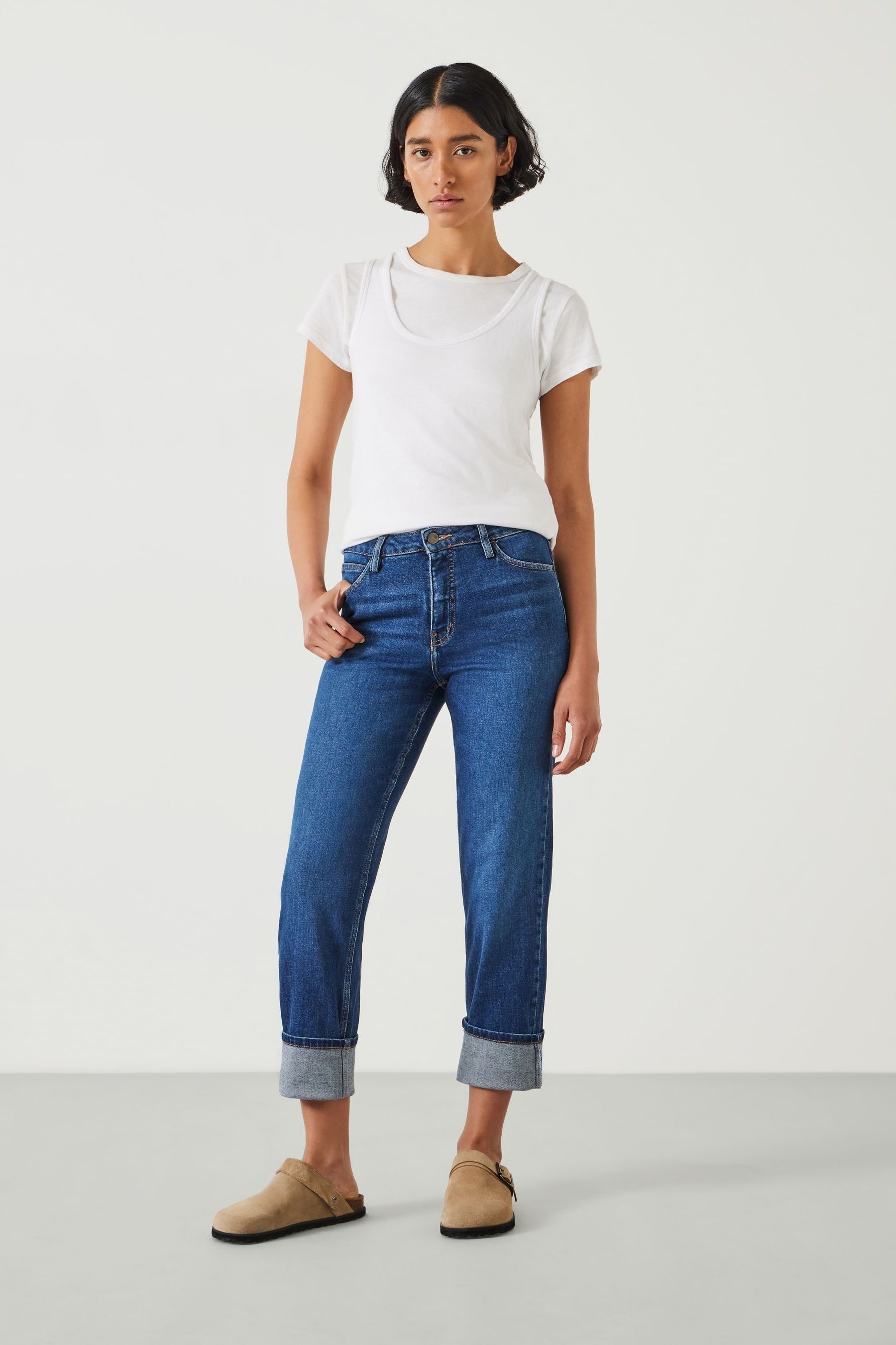 Buy Hush Blue Authentic Agnes Straight Jeans from the Next UK online shop