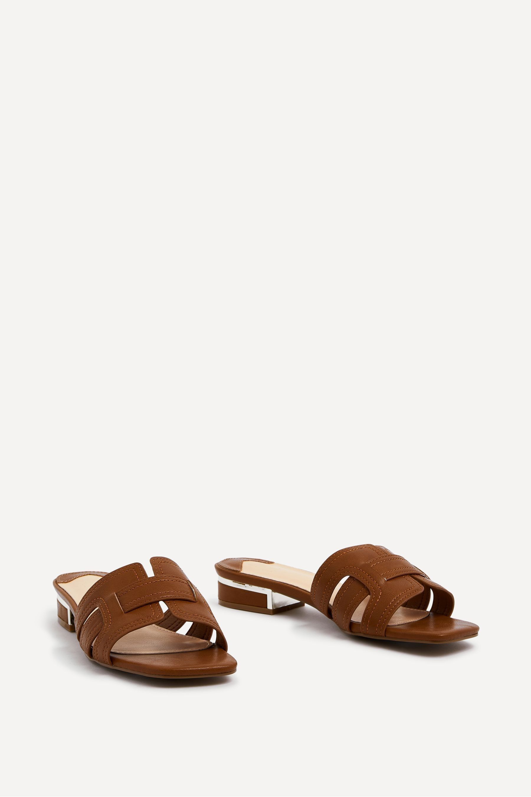 Buy Linzi Brown Caprice Low Heeled Mule Sandals from the Next UK online ...